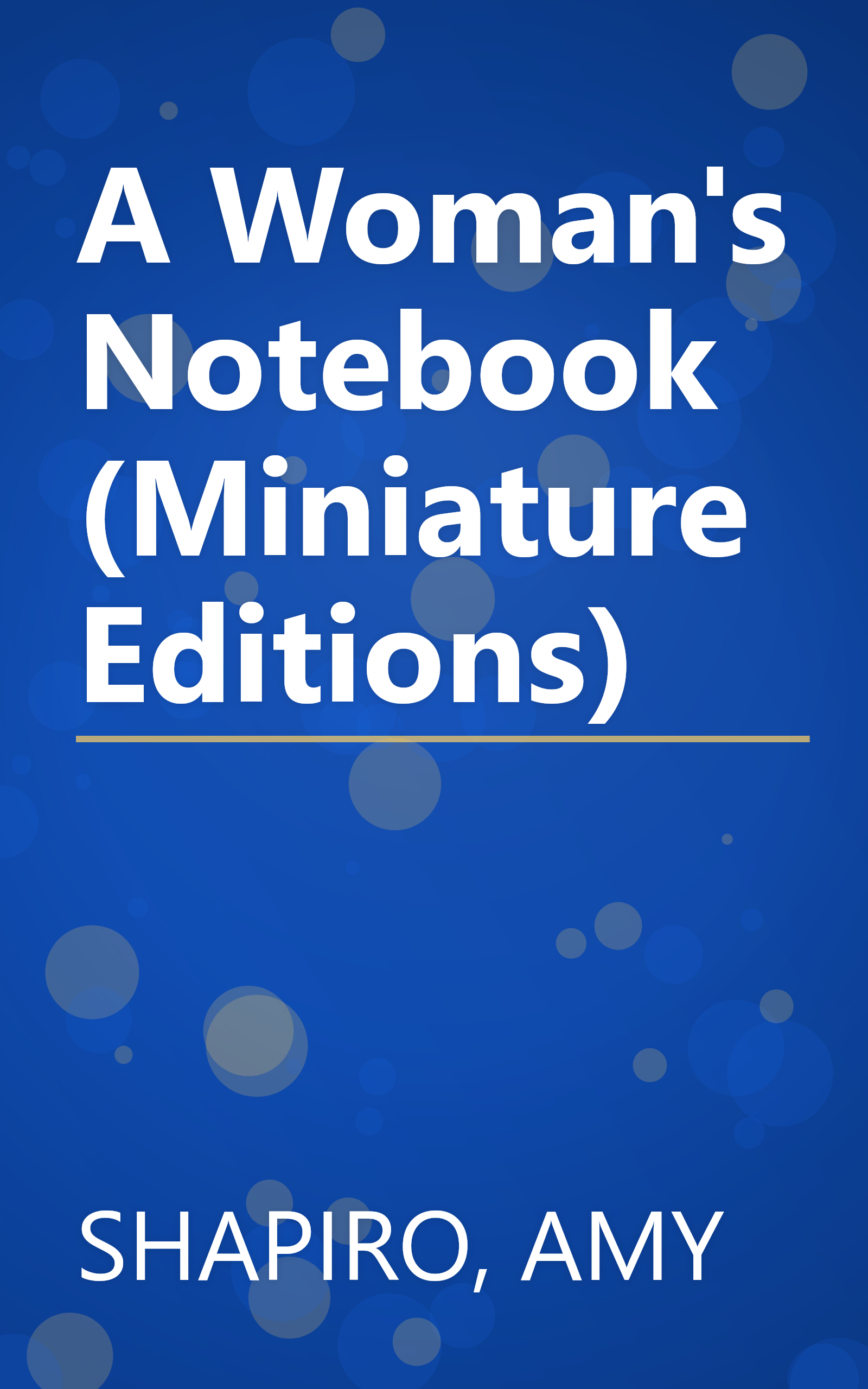 A Woman's Notebook (Miniature Editions) book cover