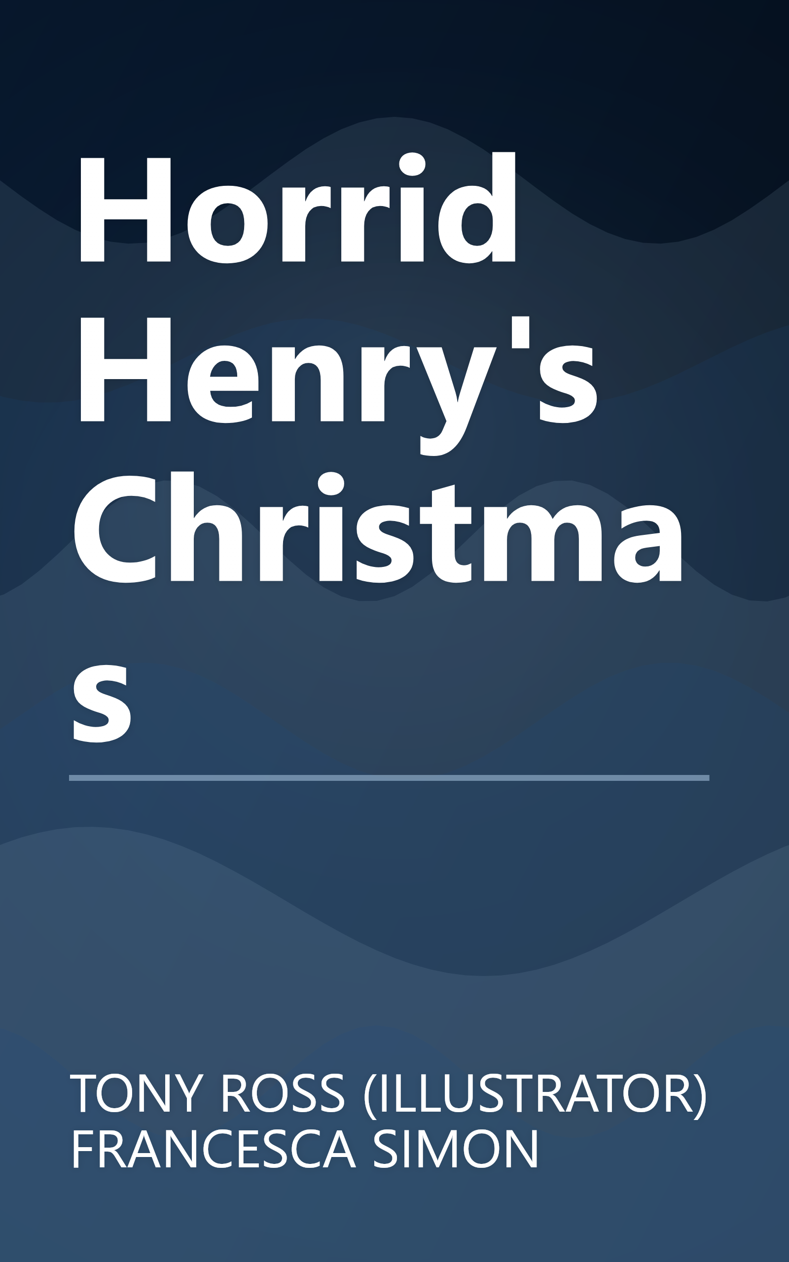 Horrid Henry's Christmas book cover