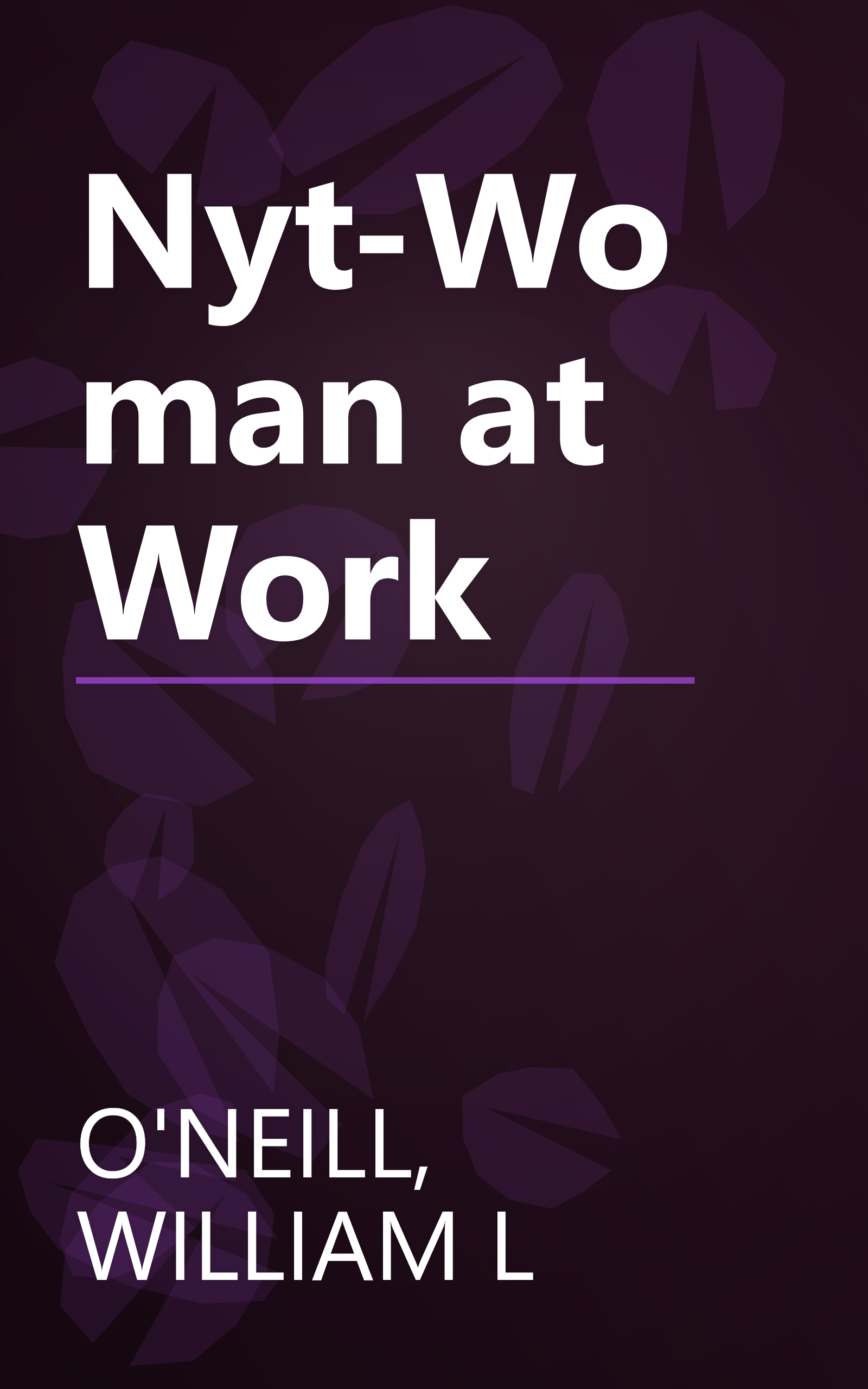 Nyt-Woman at Work book cover