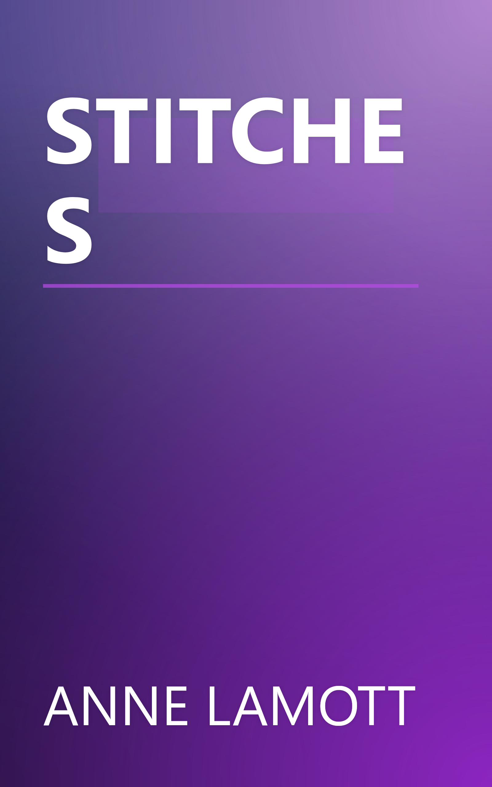STITCHES book cover