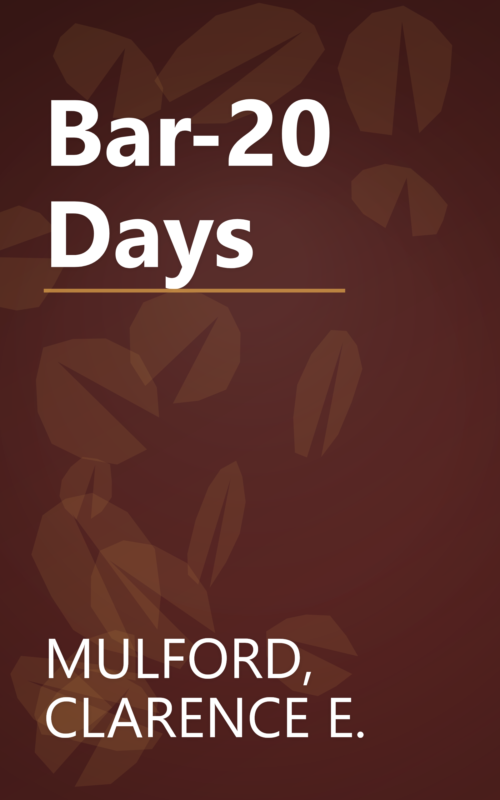 Bar-20 Days book cover