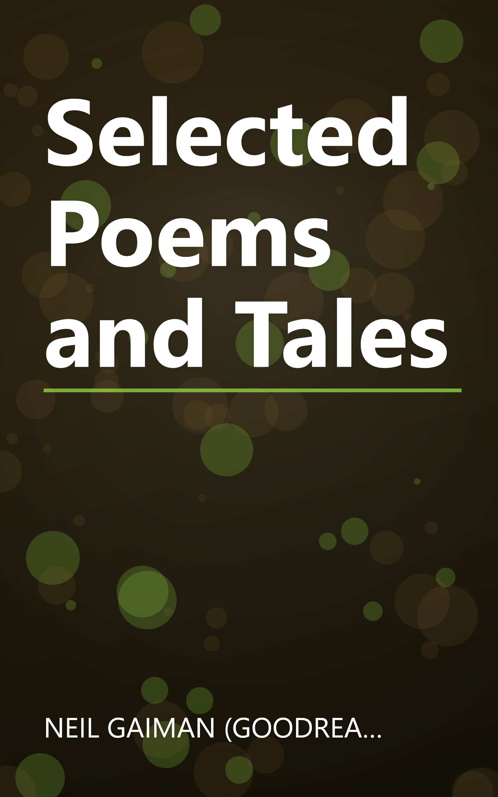 Selected Poems and Tales book cover
