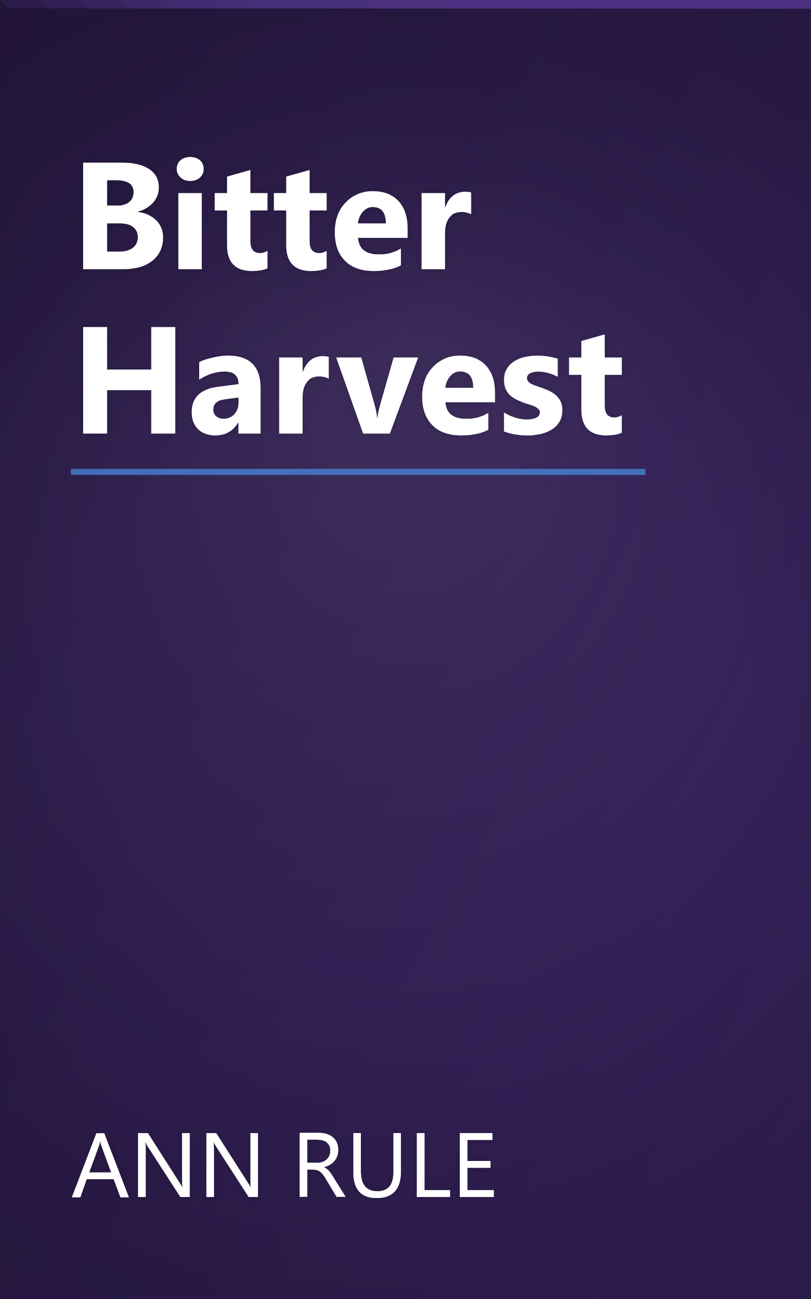 Bitter Harvest book cover