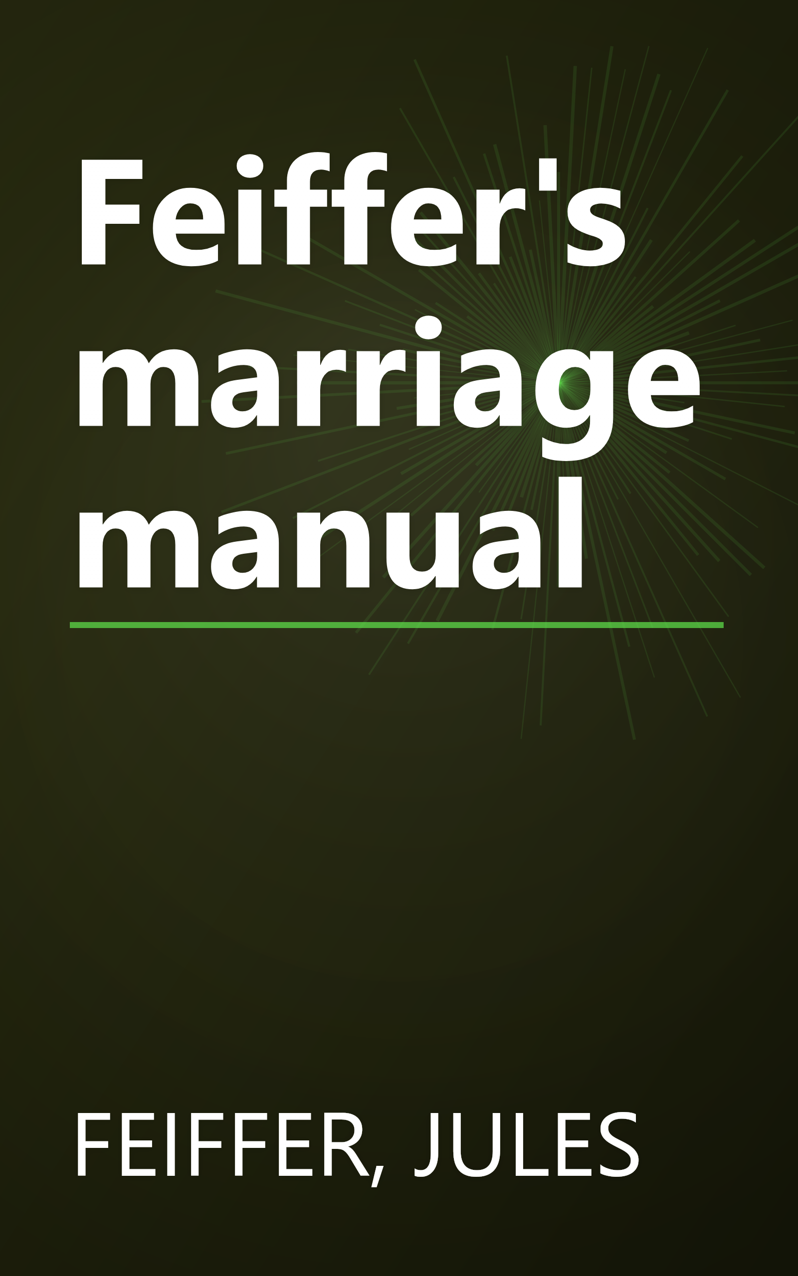 Feiffer's marriage manual book cover