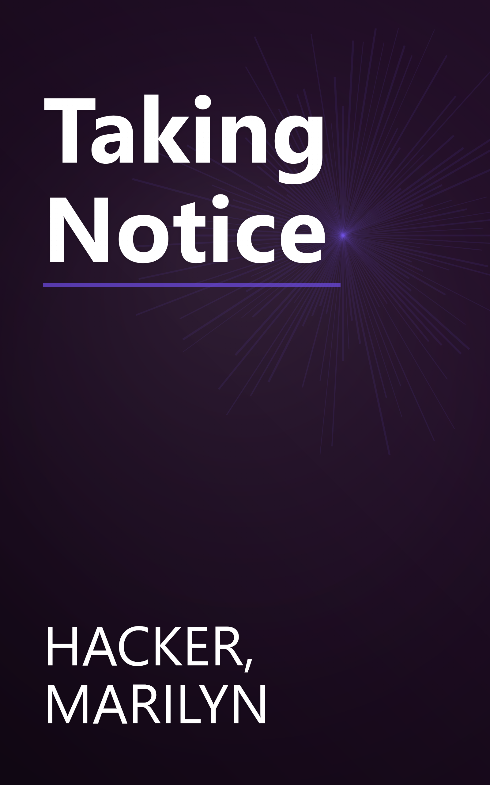 Taking Notice book cover