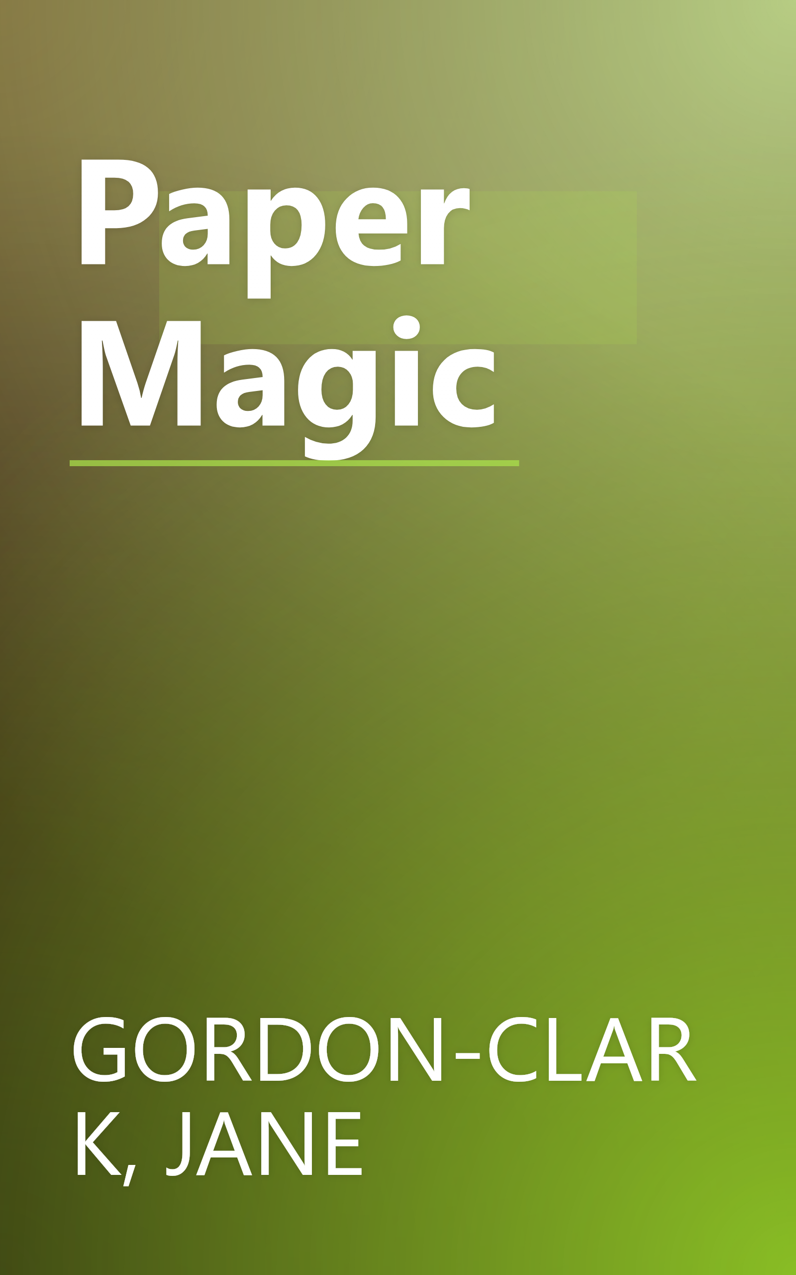 Paper Magic book cover