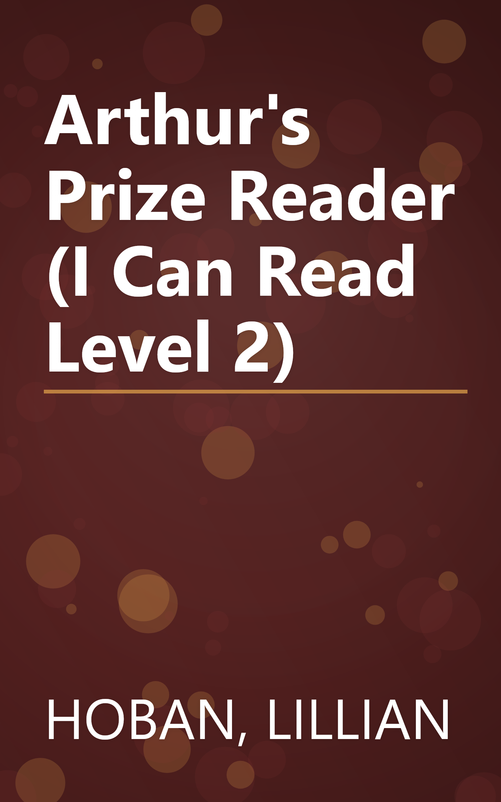 Arthur's Prize Reader (I Can Read Level 2) book cover