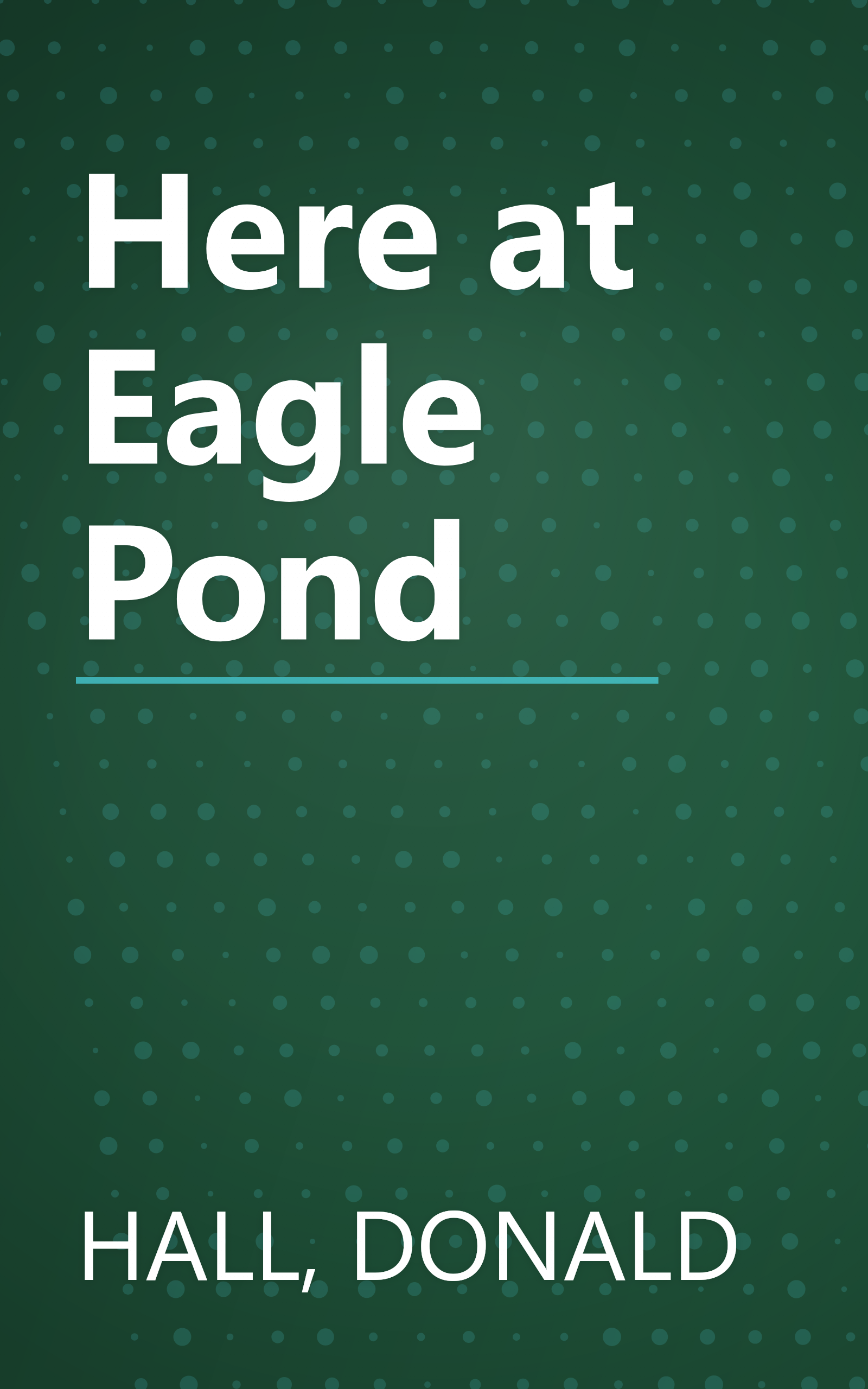 Here at Eagle Pond book cover