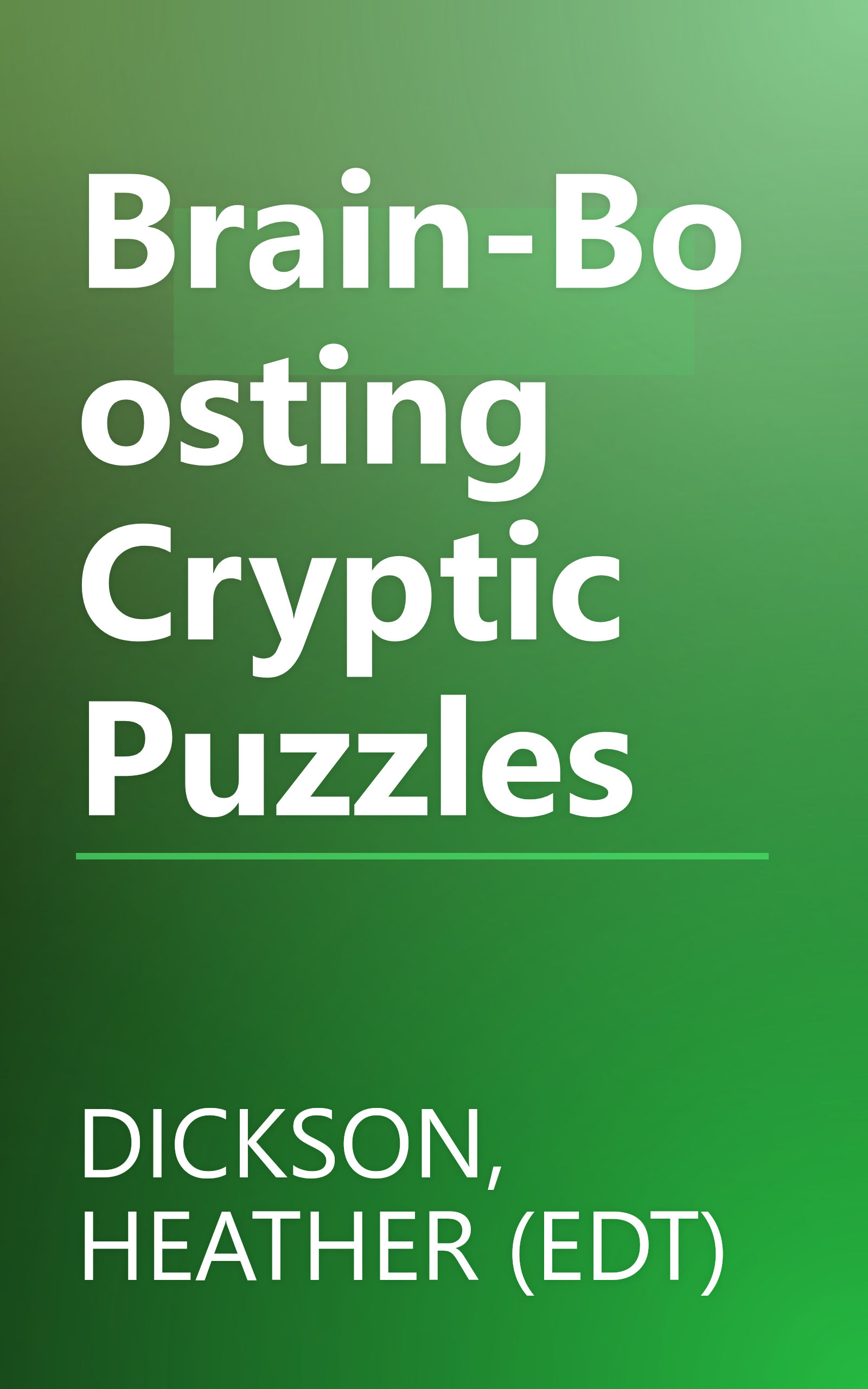 Brain-Boosting Cryptic Puzzles book cover
