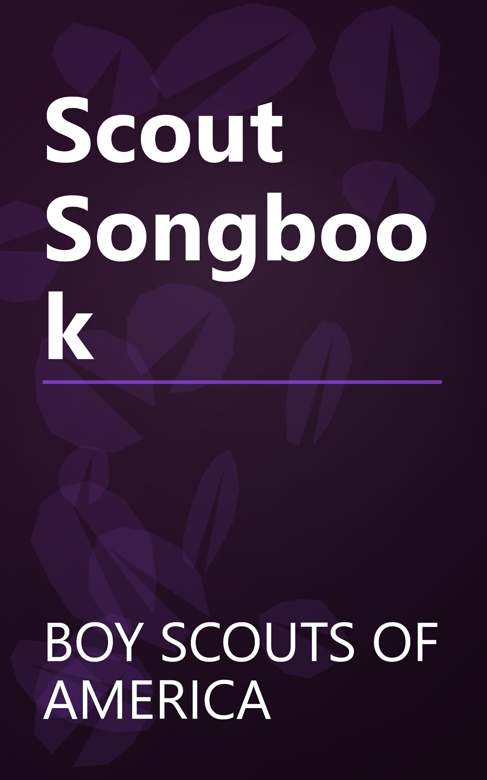 Scout Songbook book cover