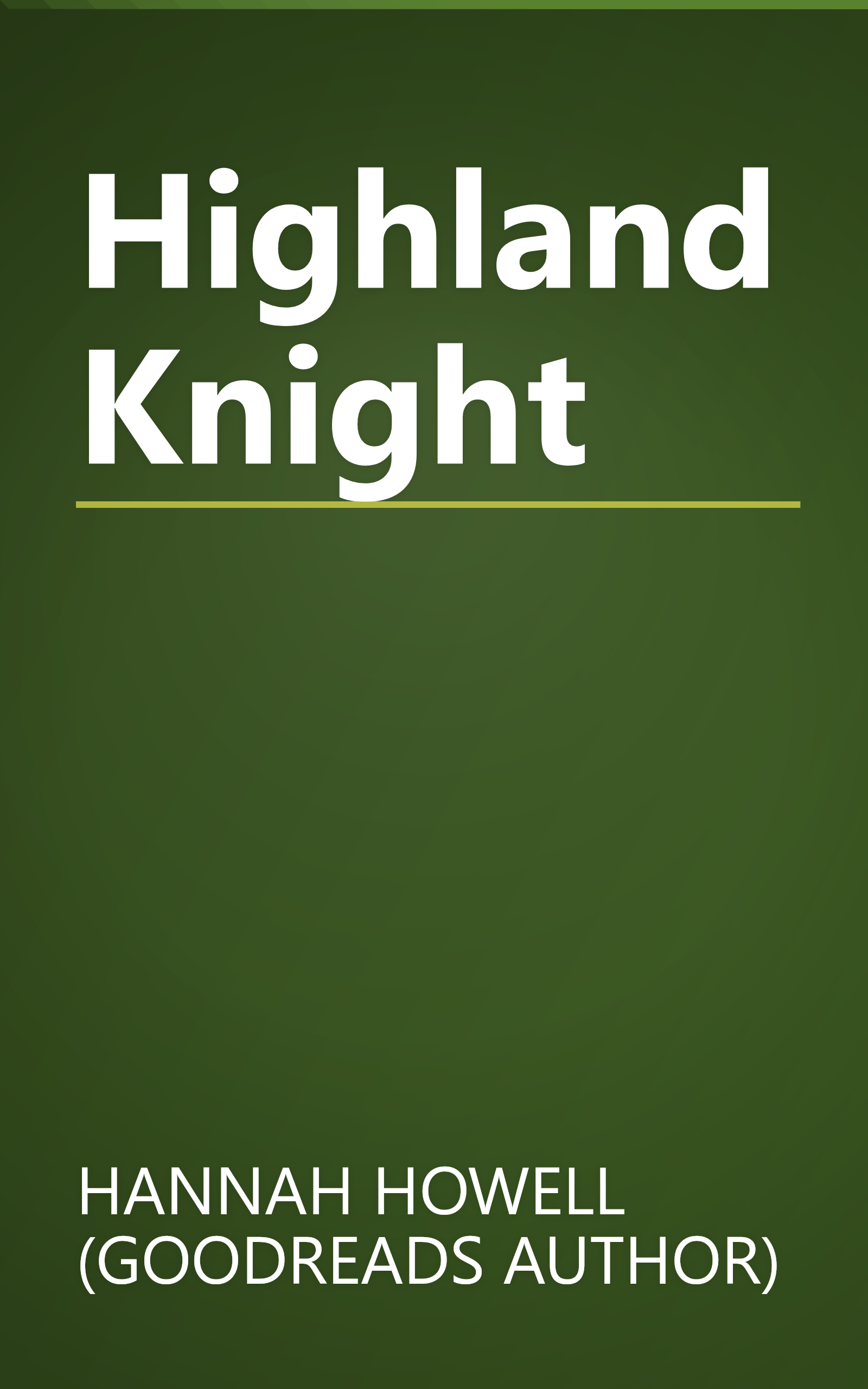 Highland Knight book cover