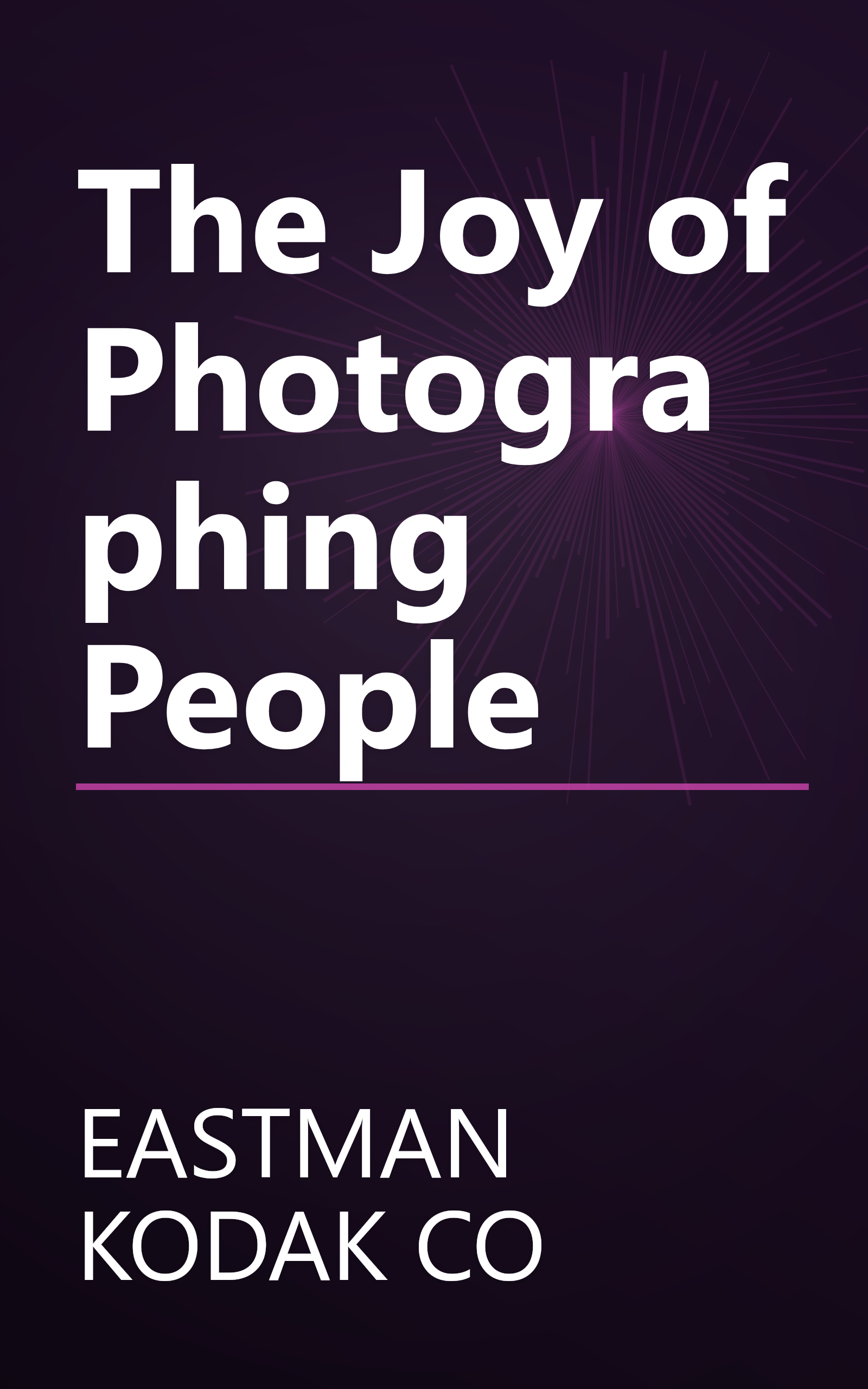 The Joy of Photographing People book cover