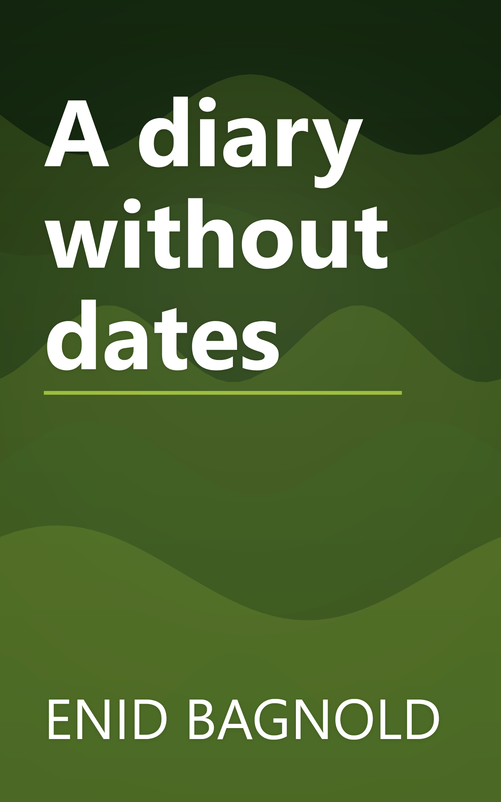A diary without dates book cover
