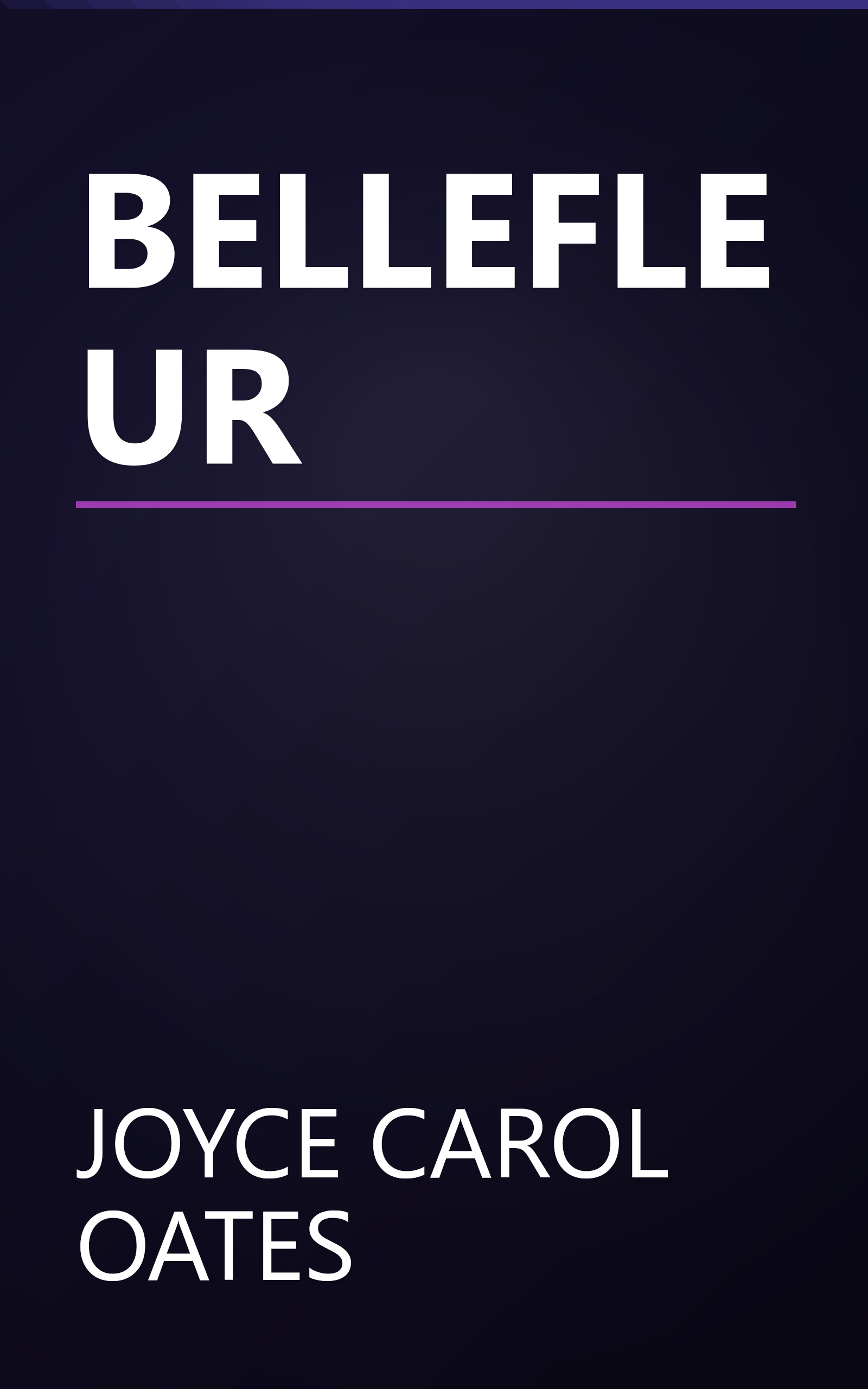BELLEFLEUR book cover