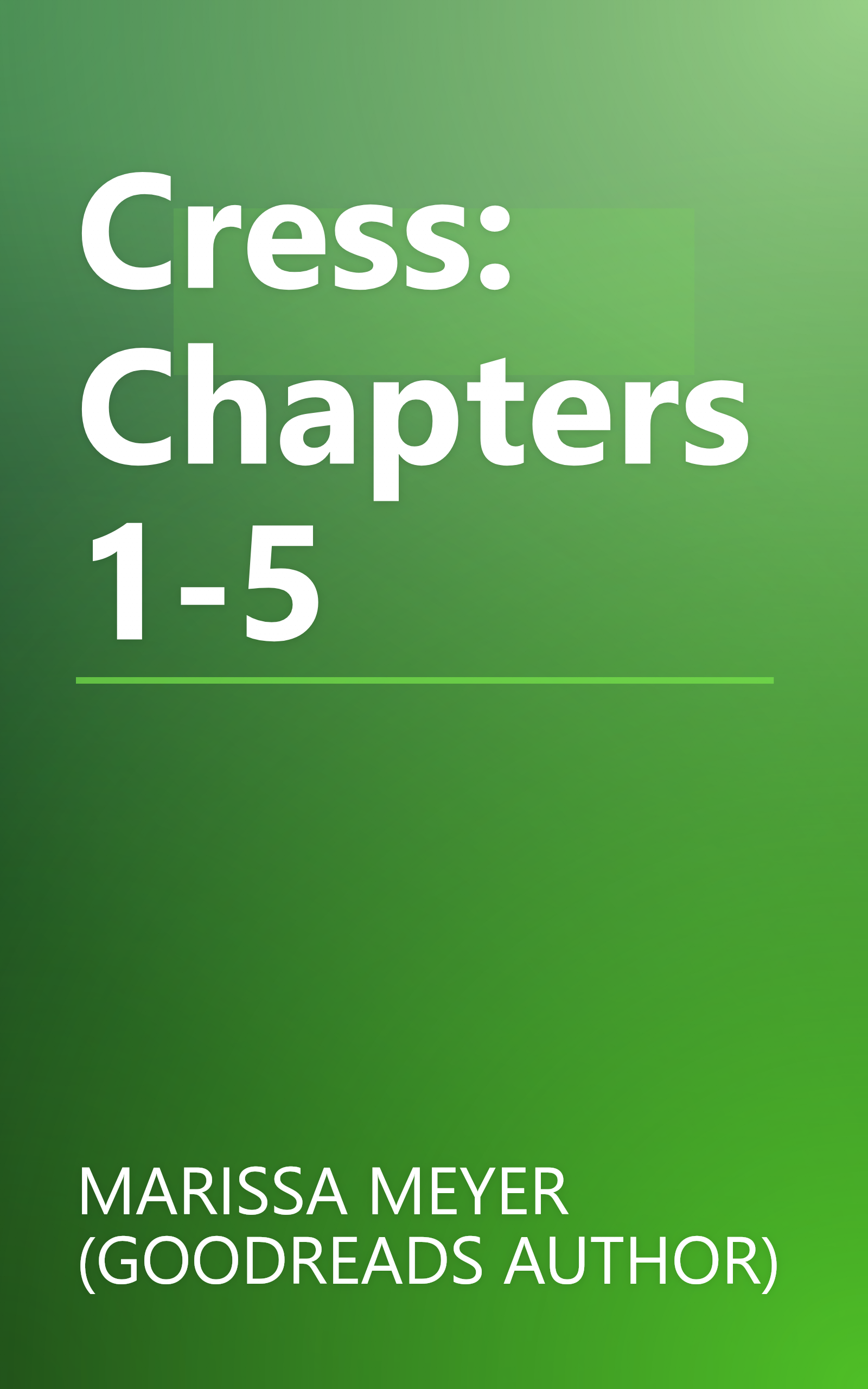 Cress: Chapters 1-5 book cover