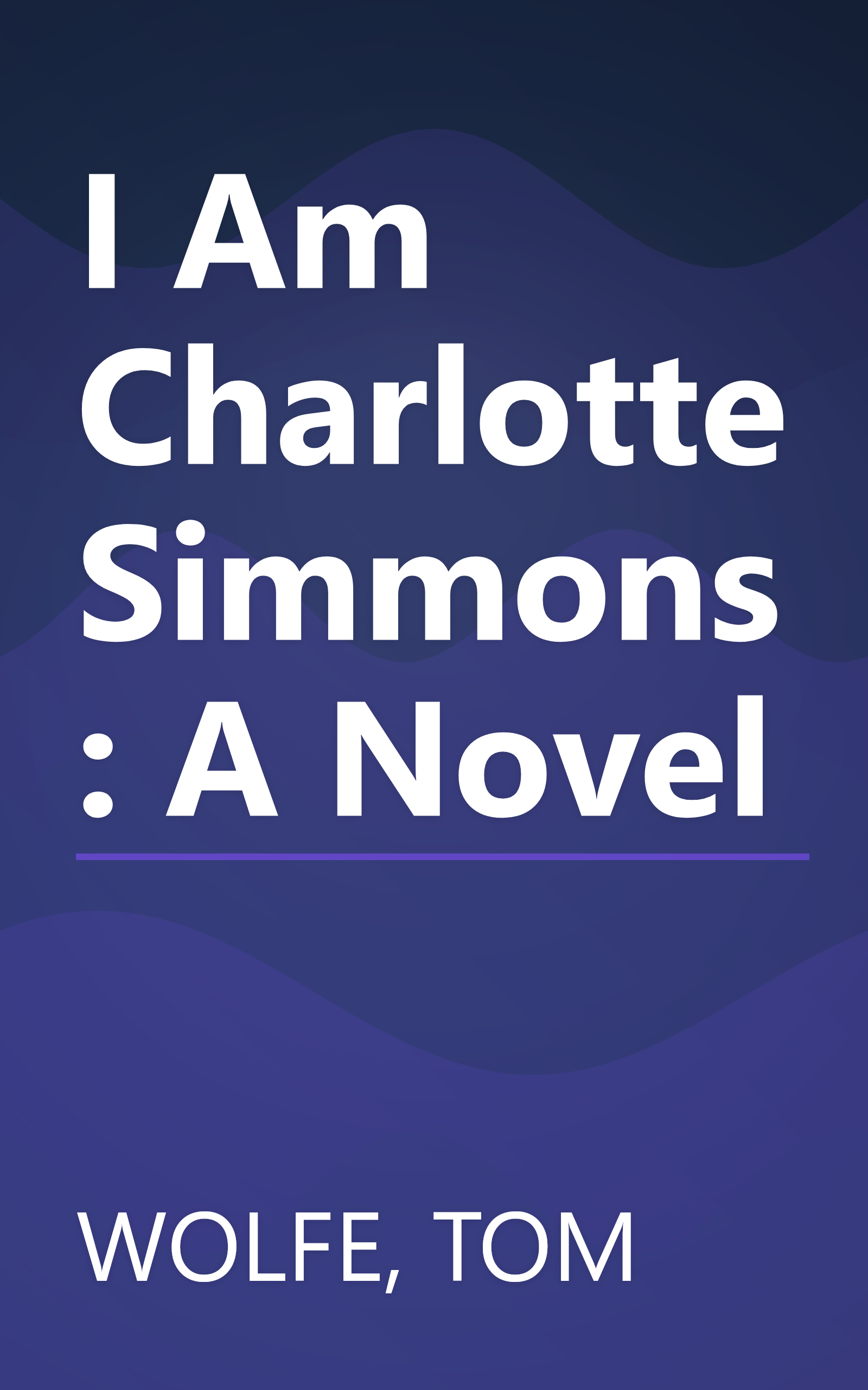I Am Charlotte Simmons: A Novel book cover