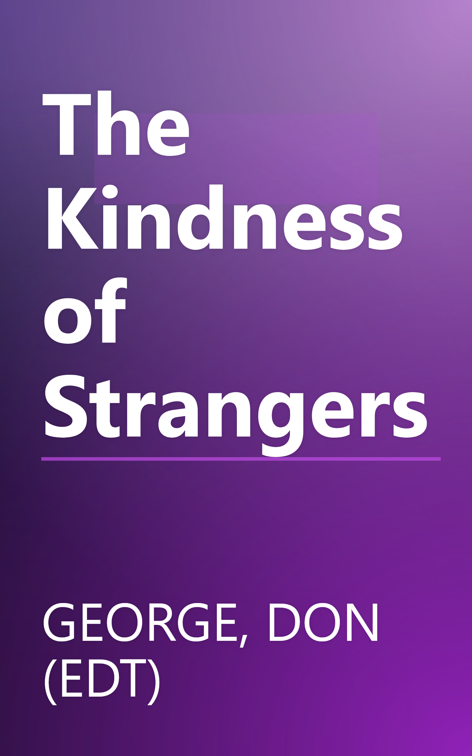 The Kindness of Strangers book cover