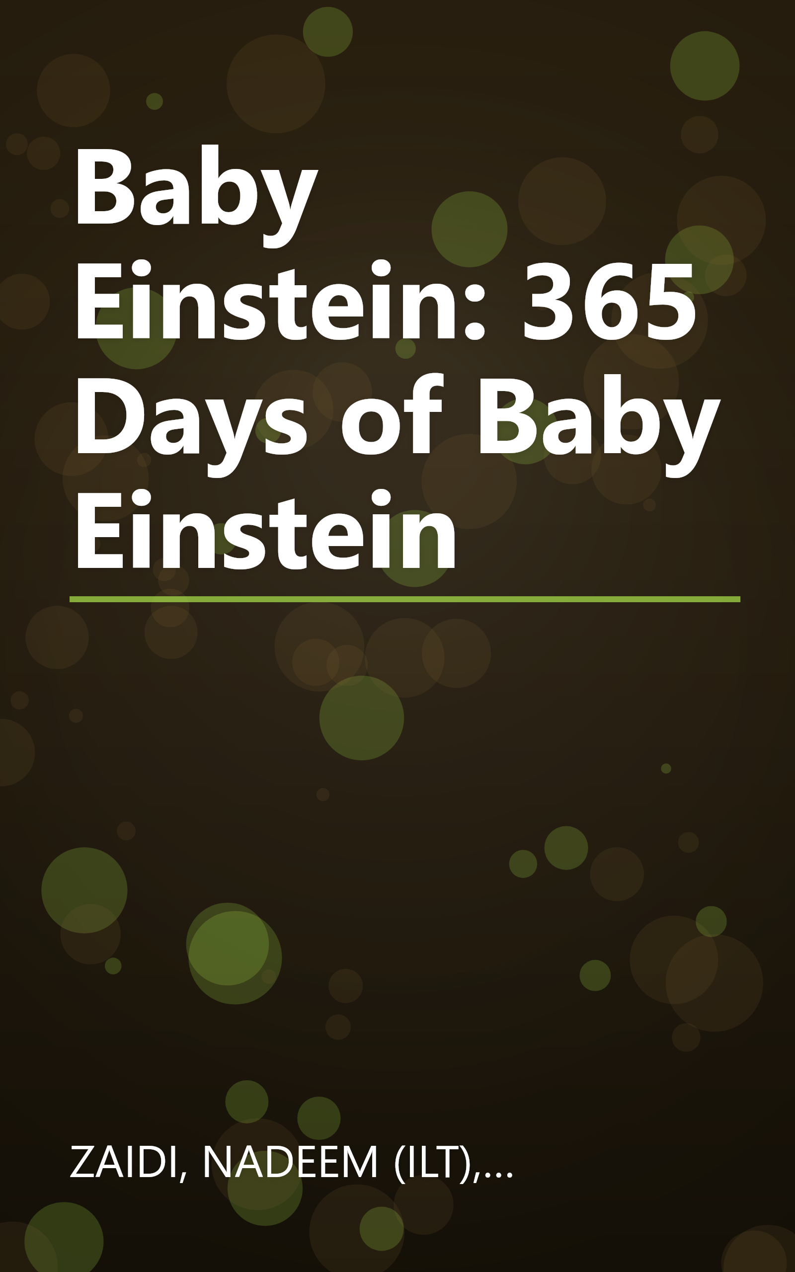 Baby Einstein: 365 Days of Baby Einstein book cover