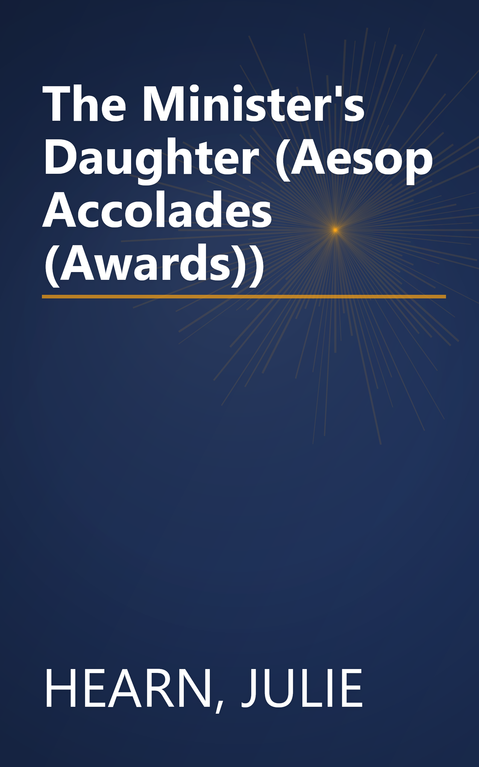 The Minister's Daughter (Aesop Accolades (Awards)) book cover