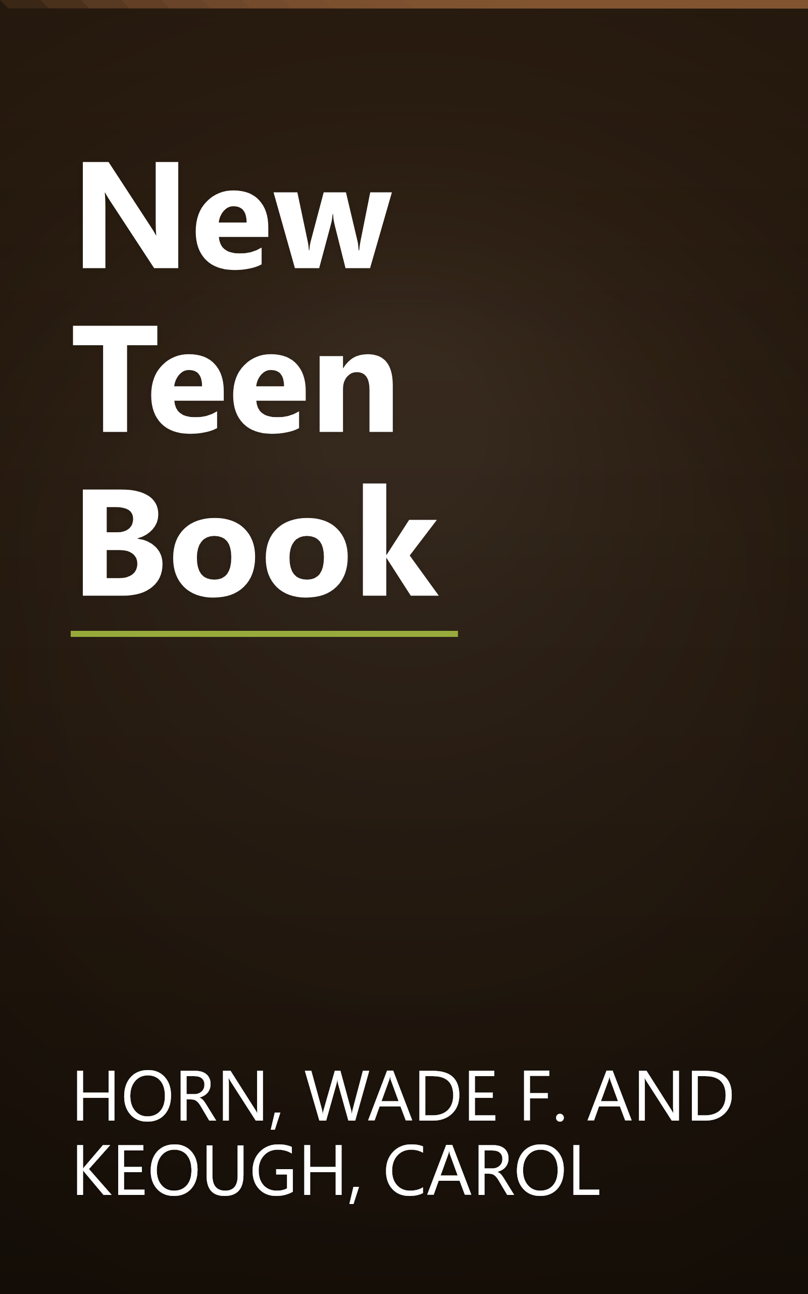 New Teen Book book cover