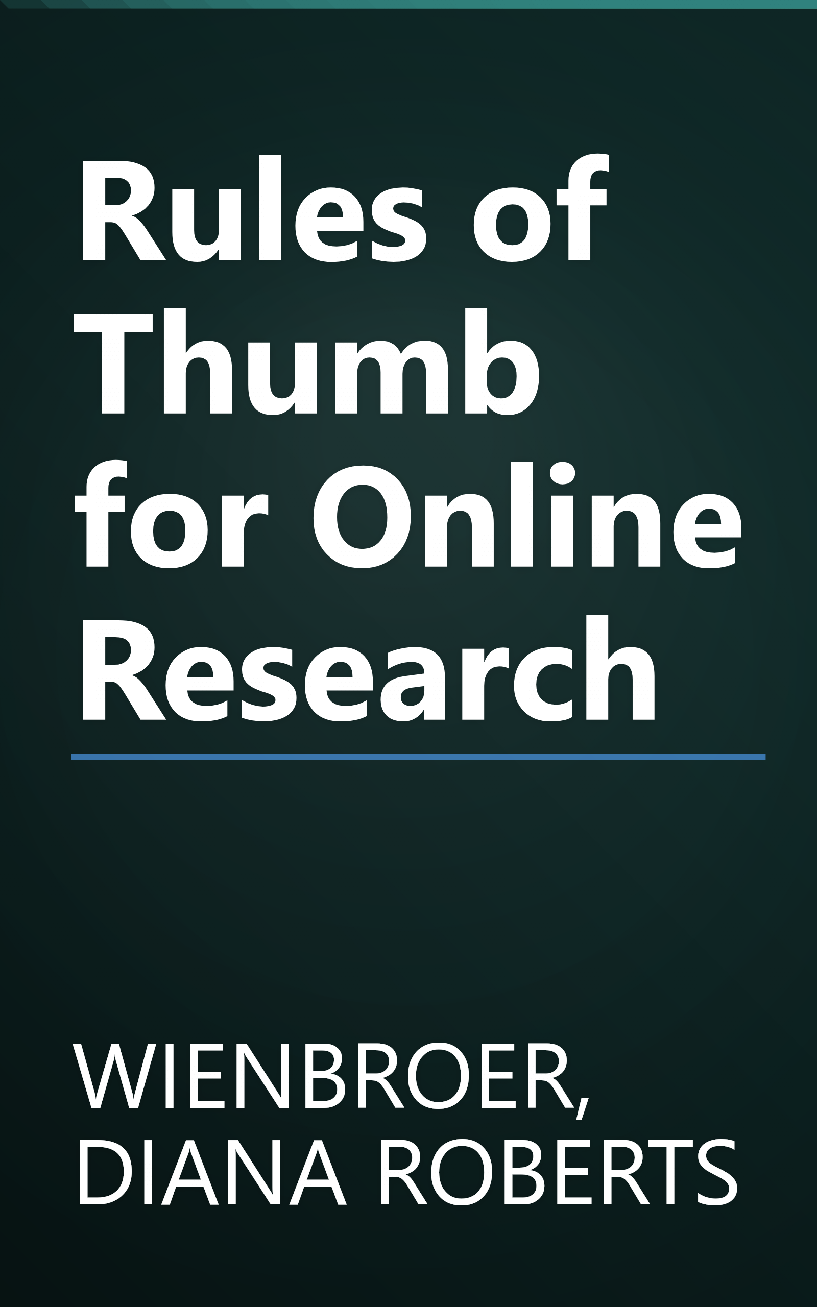 Rules of Thumb for Online Research book cover