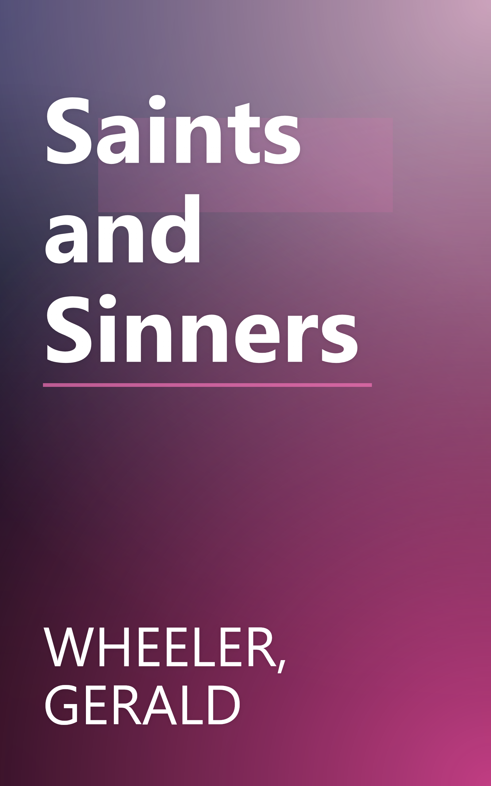 Saints and Sinners book cover