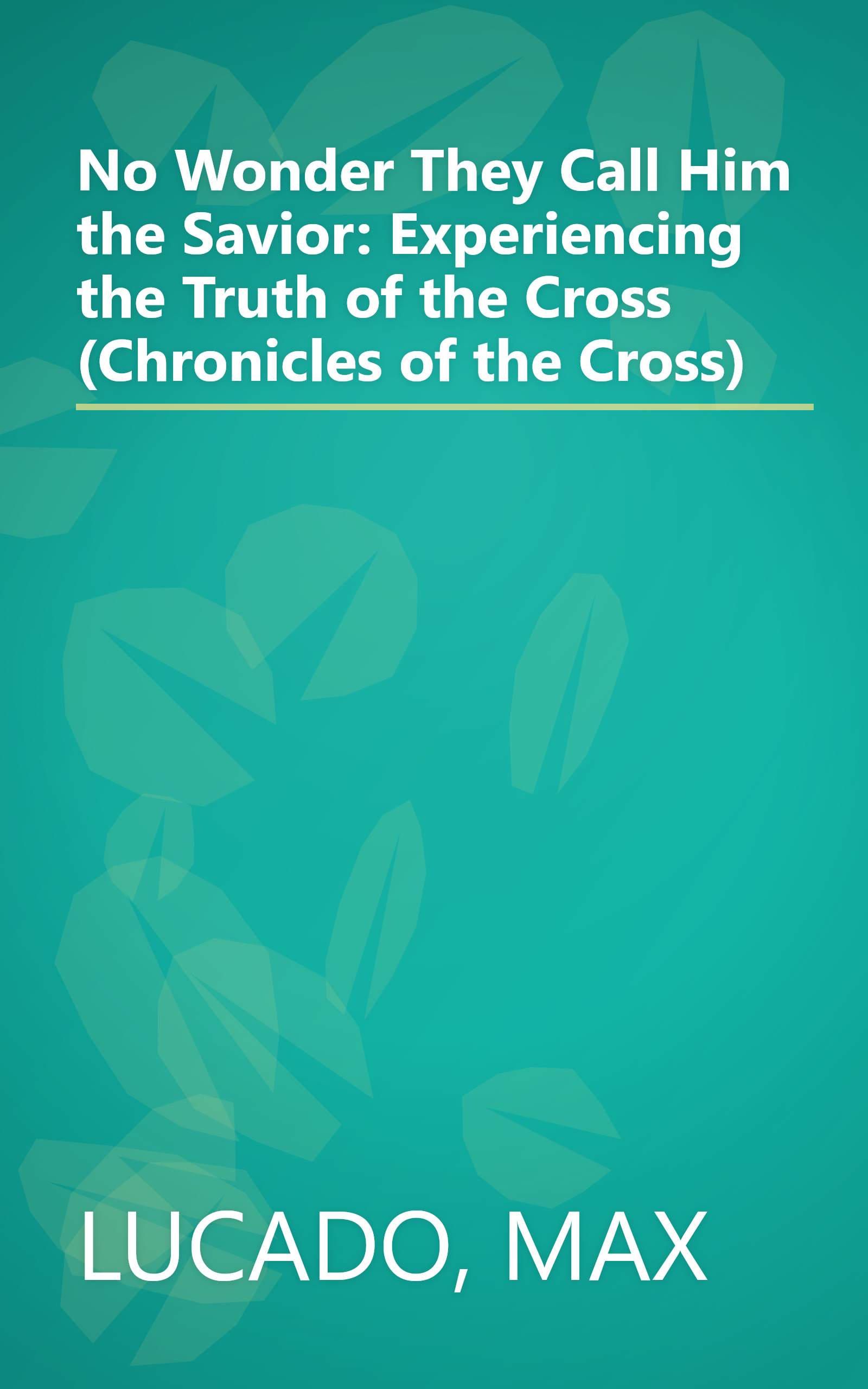 No Wonder They Call Him the Savior: Experiencing the Truth of the Cross (Chronicles of the Cross) book cover