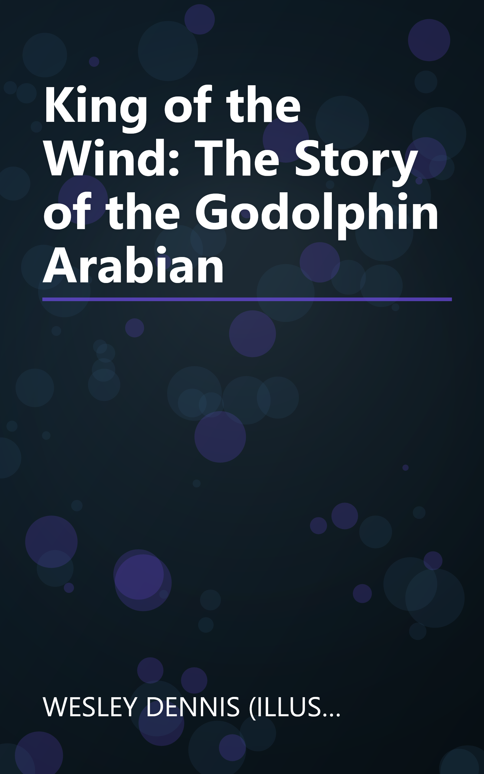 King of the Wind: The Story of the Godolphin Arabian book cover