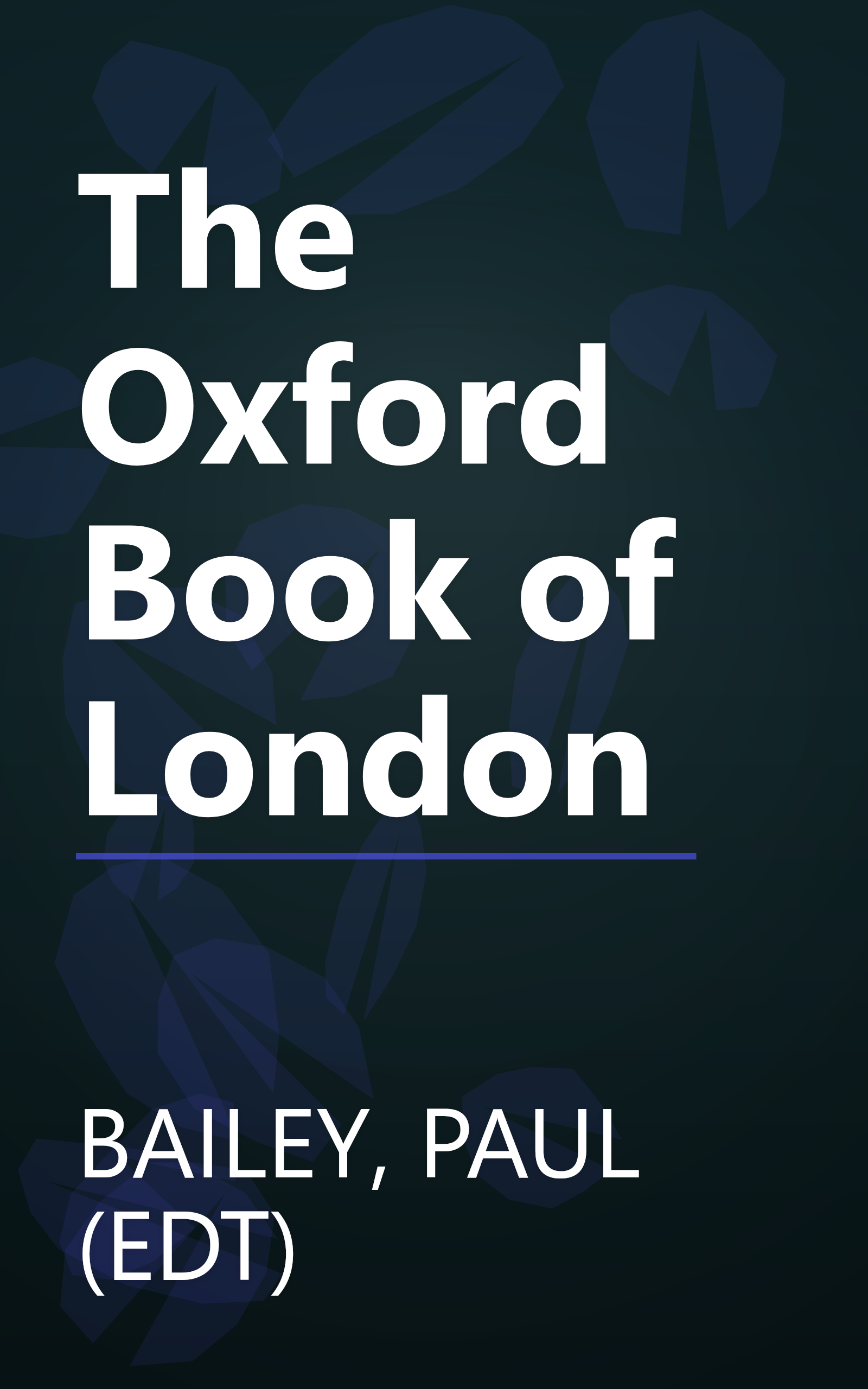 The Oxford Book of London book cover