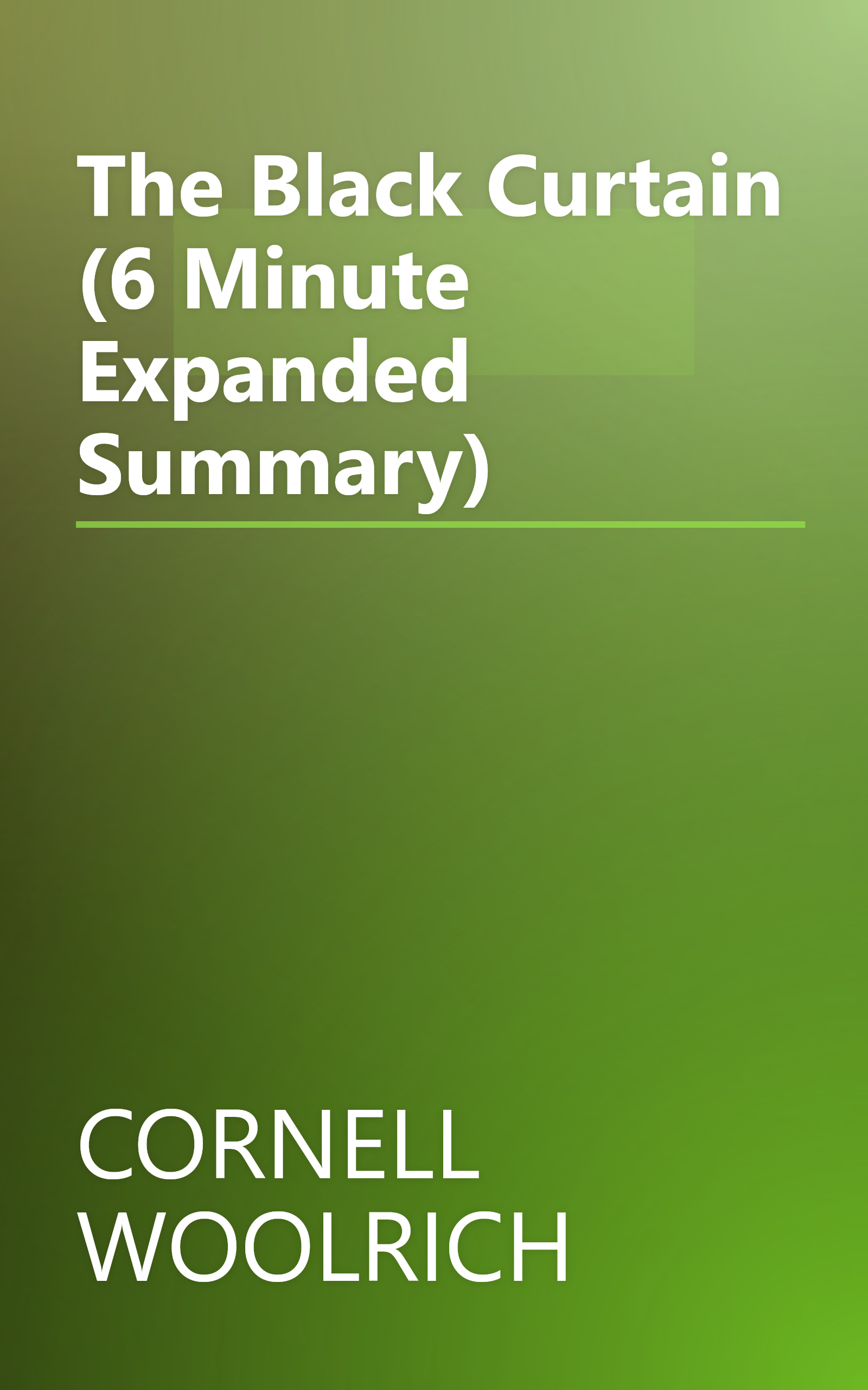 The Black Curtain (6 Minute   Expanded Summary) book cover