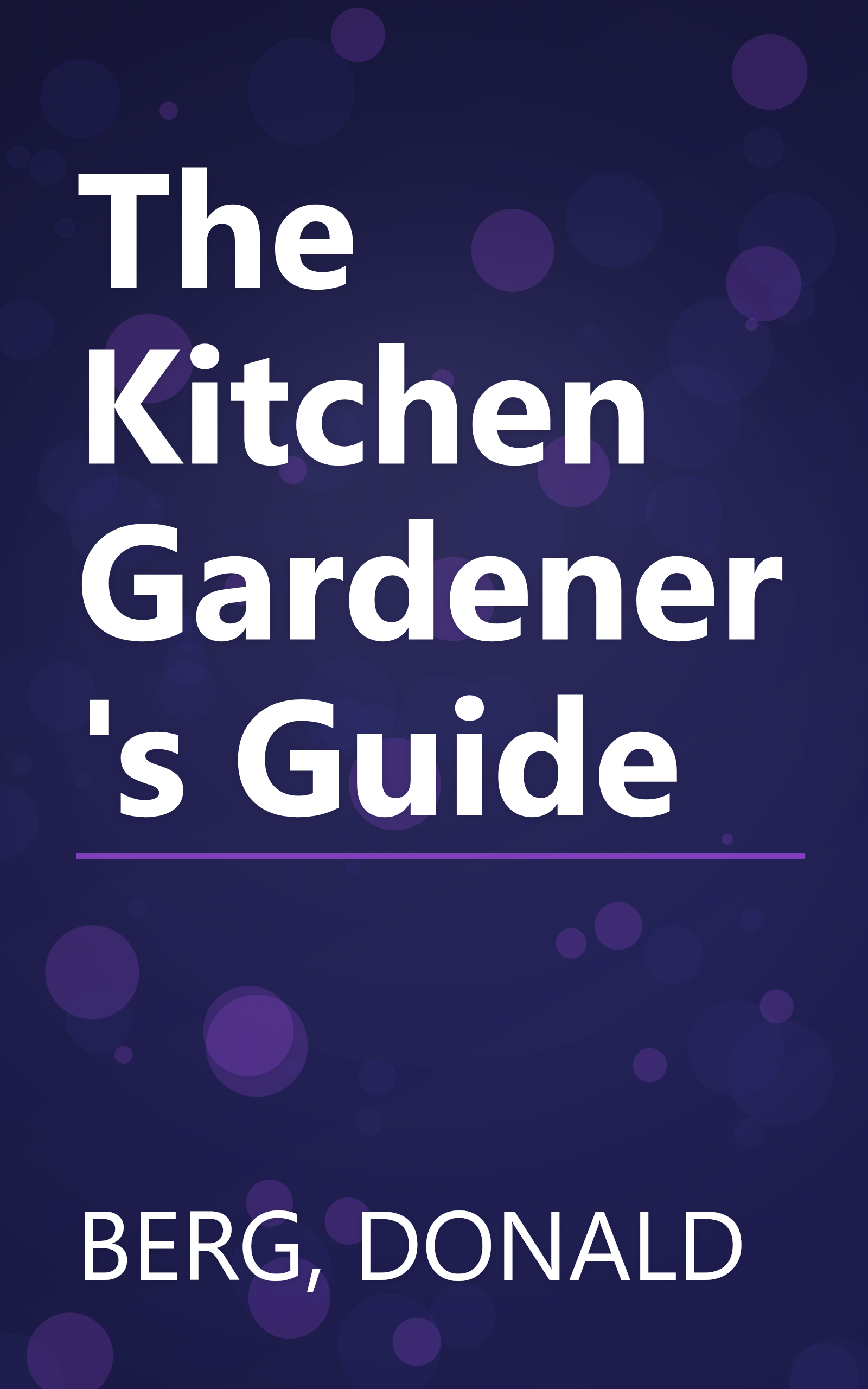 The Kitchen Gardener's Guide book cover