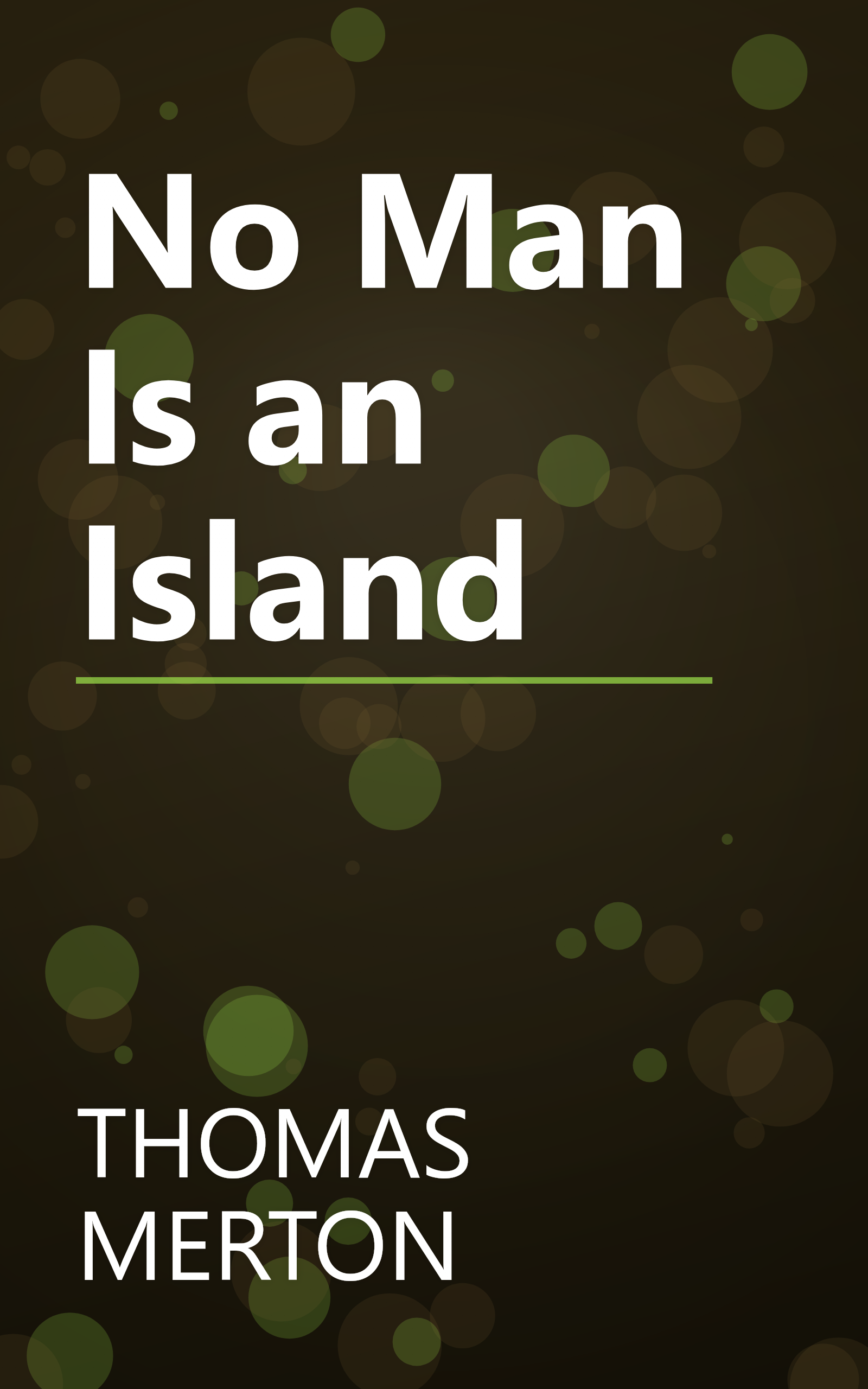 No Man Is an Island book cover