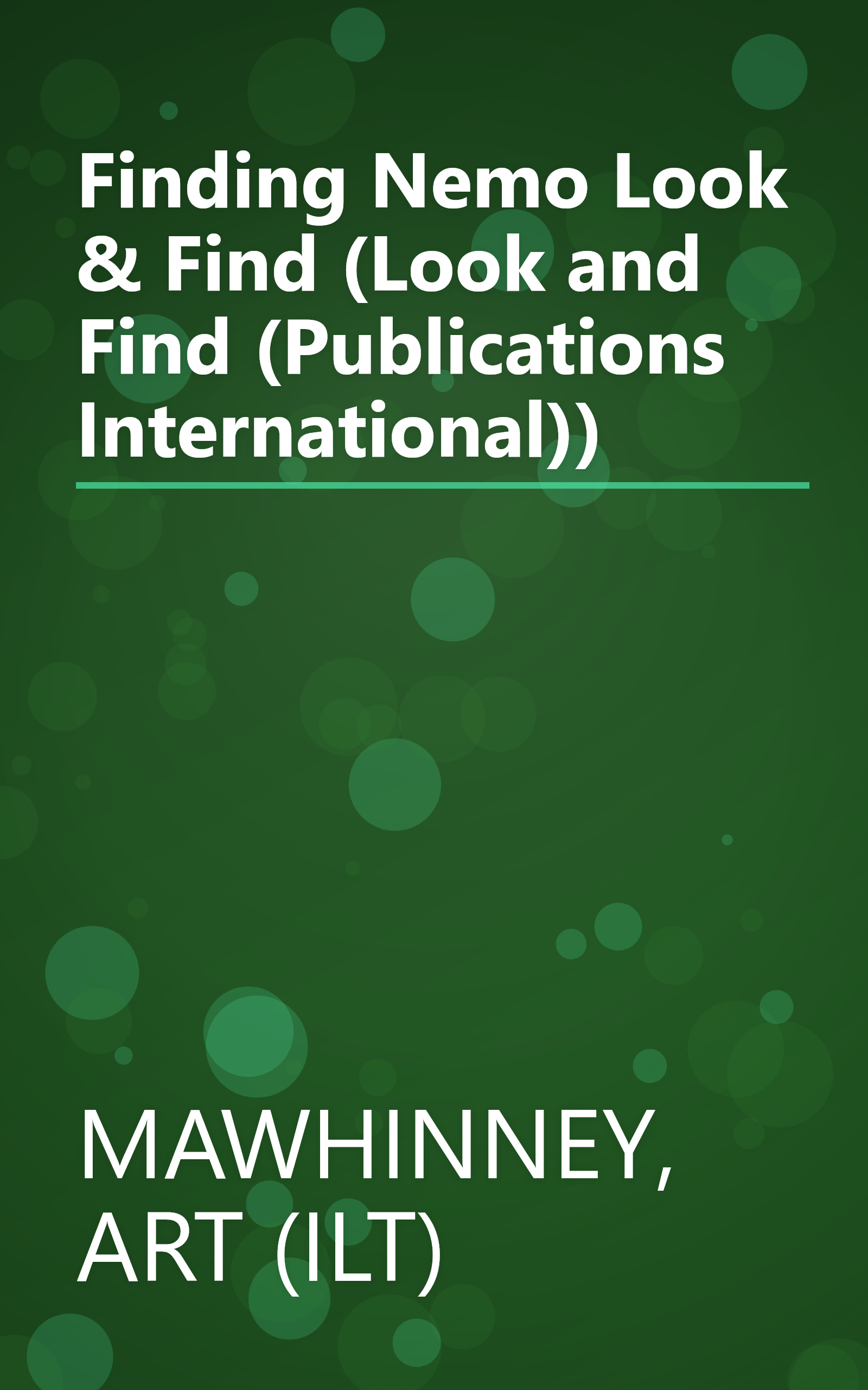 Finding Nemo Look & Find (Look and Find (Publications International)) book cover