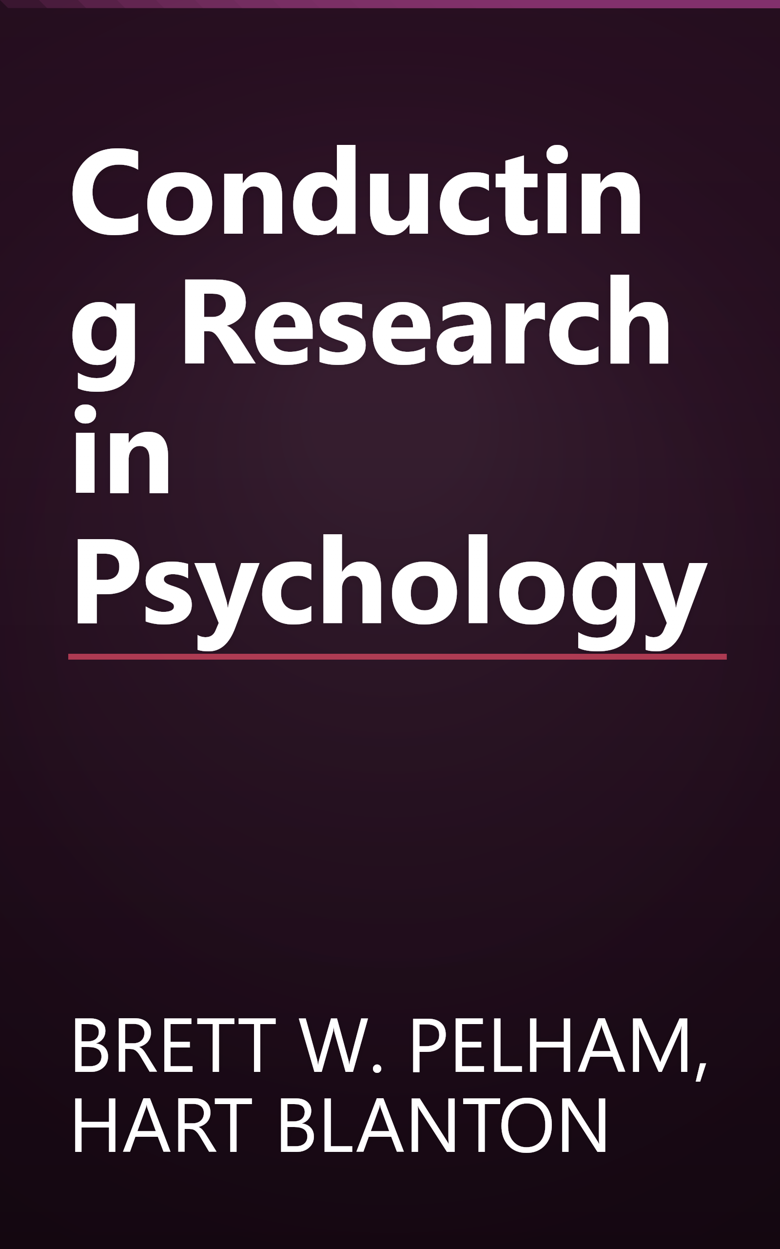 Conducting Research in Psychology book cover