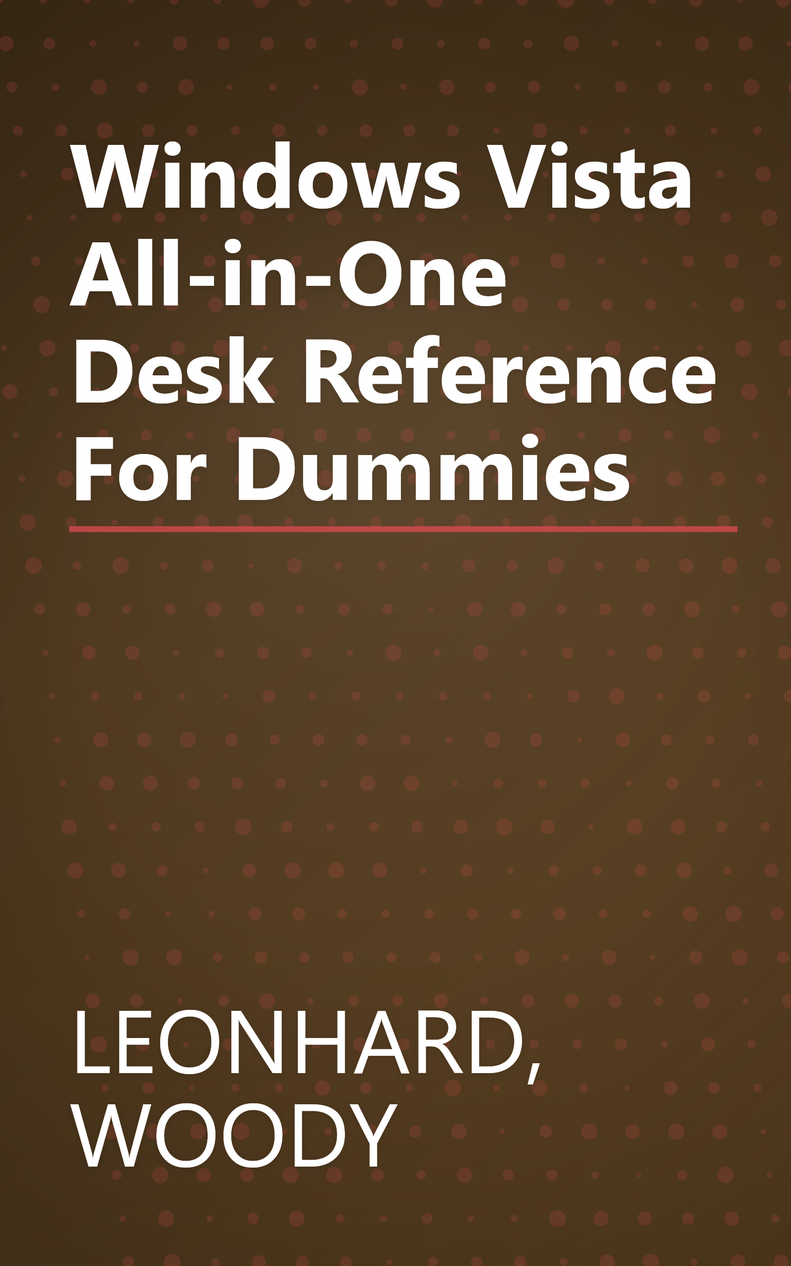 Windows Vista All-in-One Desk Reference For Dummies book cover
