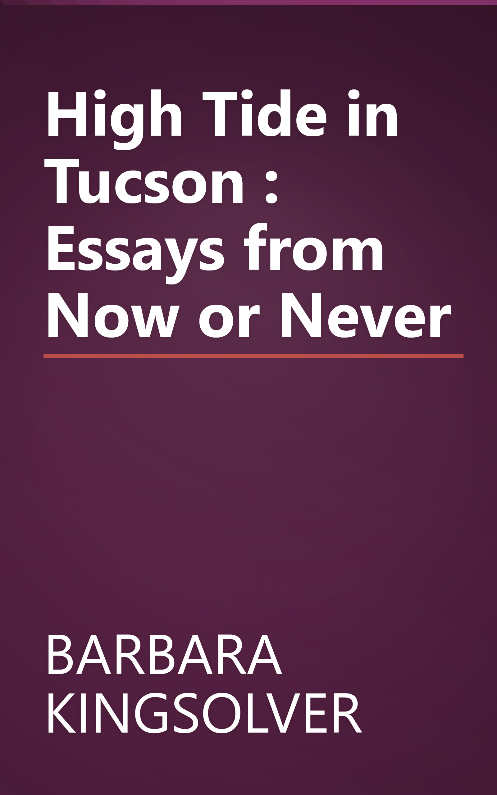 High Tide in Tucson : Essays from Now or Never book cover