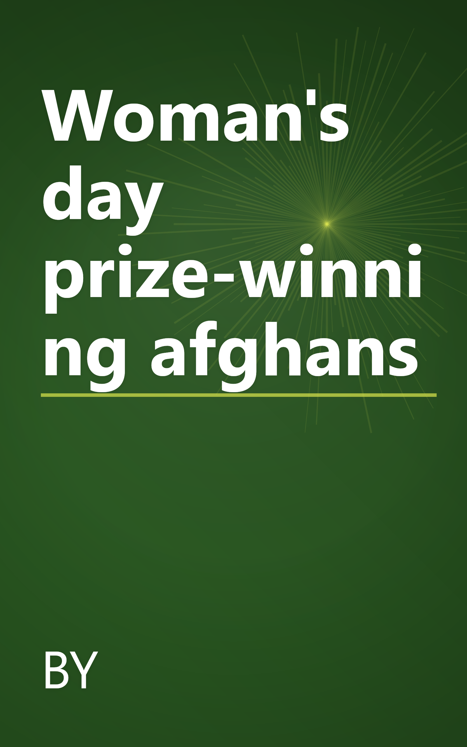 Woman's day prize-winning afghans book cover