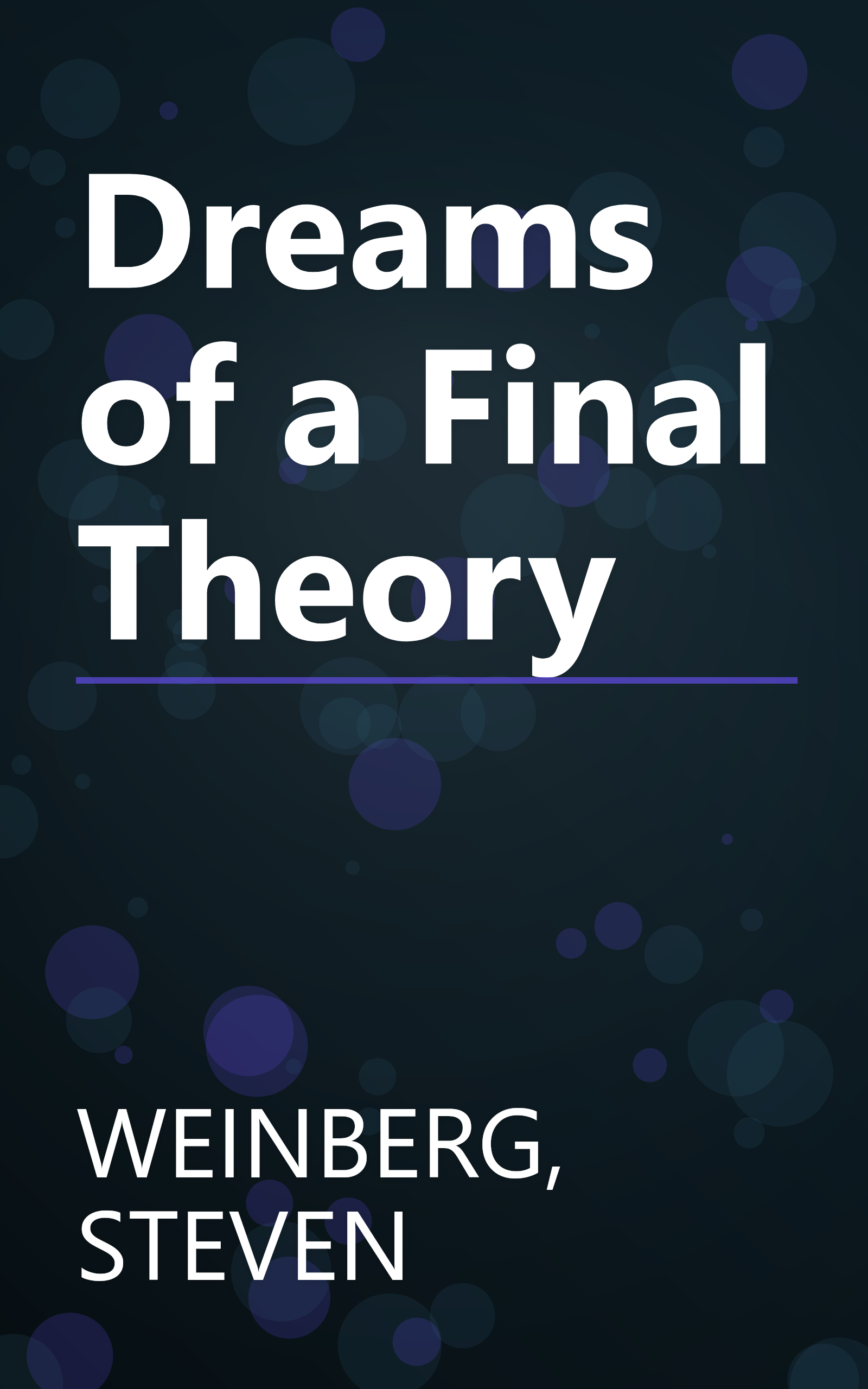 Dreams of a Final Theory book cover