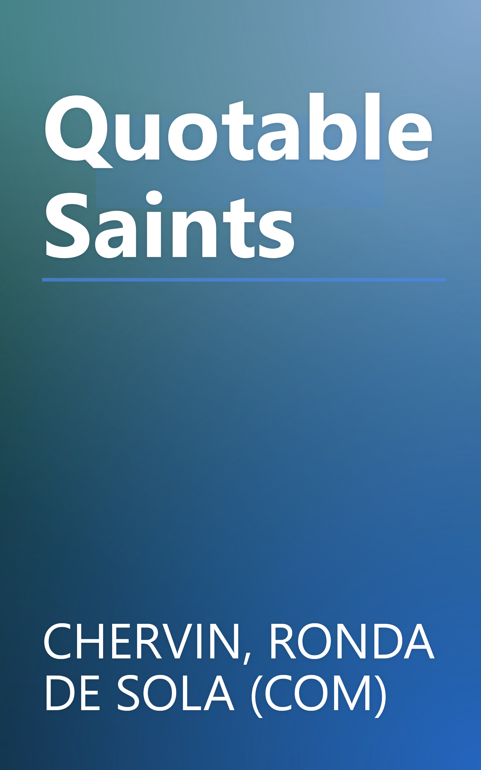 Quotable Saints book cover