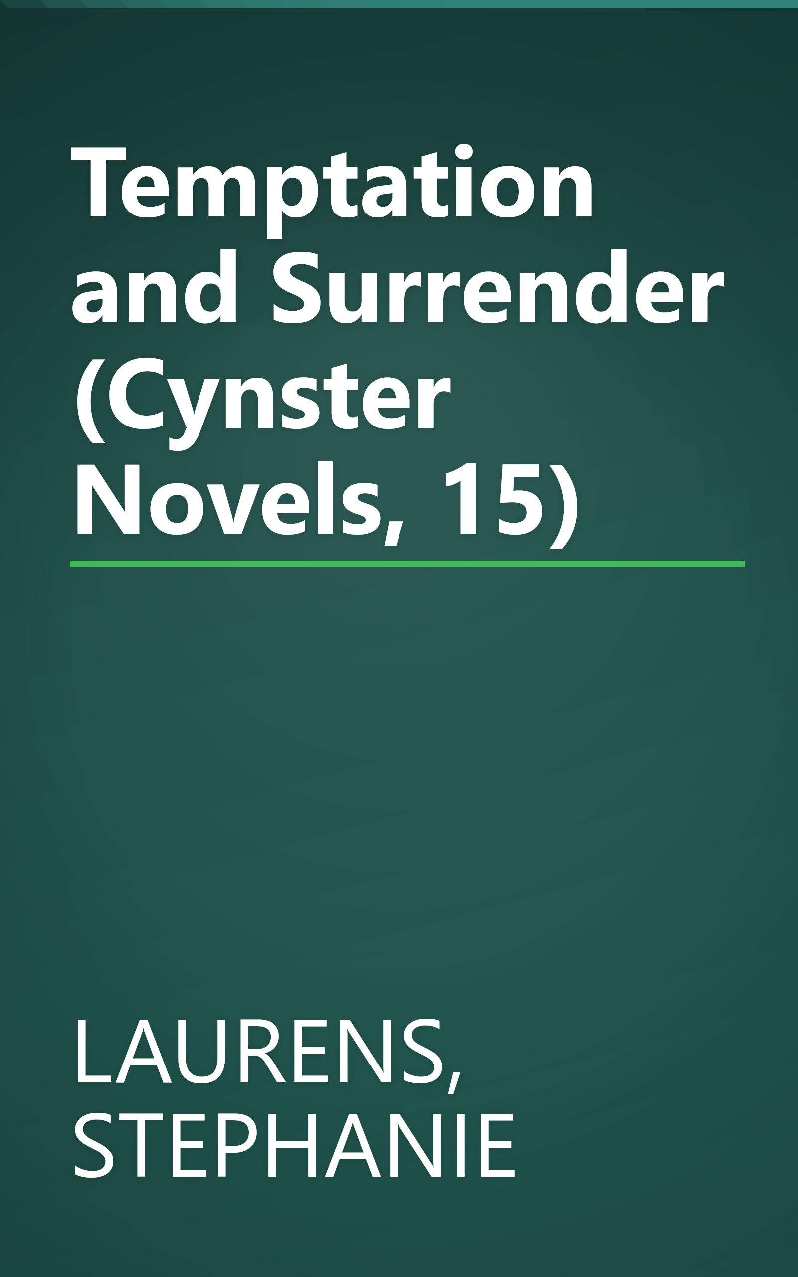 Temptation and Surrender (Cynster Novels, 15) book cover