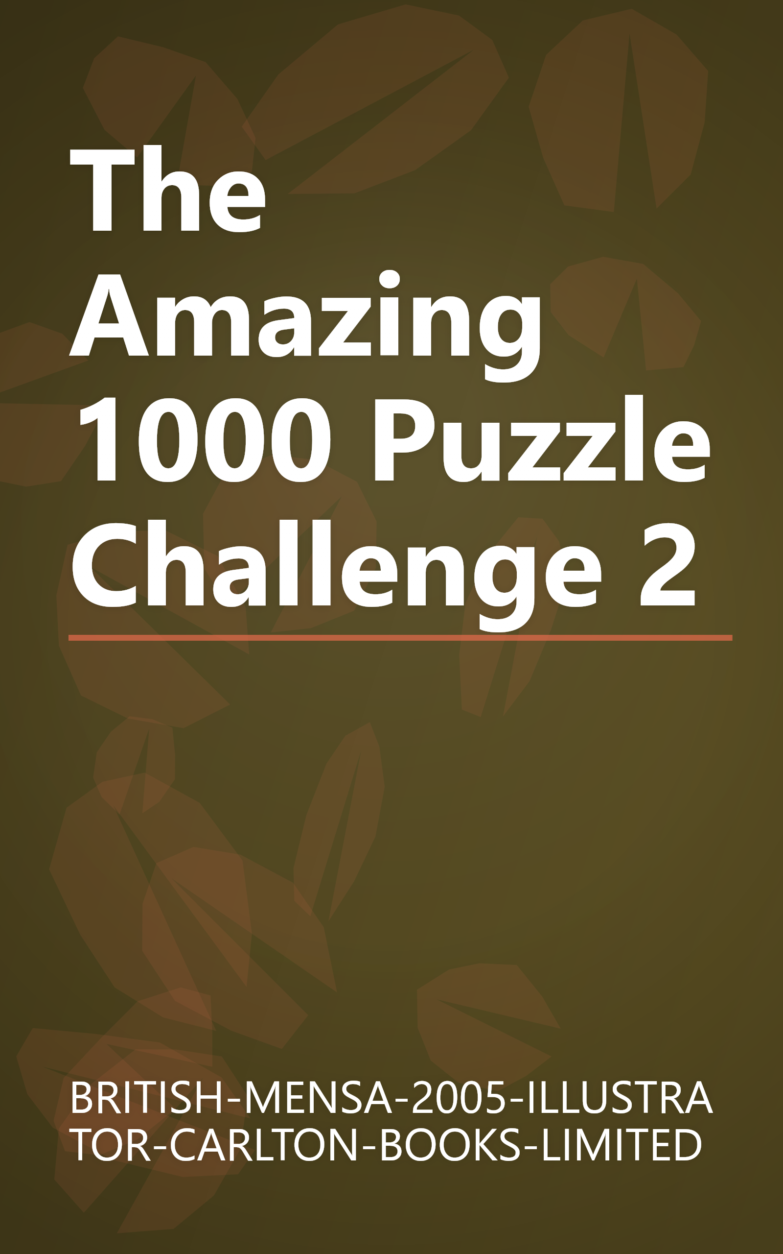 The Amazing 1000 Puzzle Challenge 2 book cover