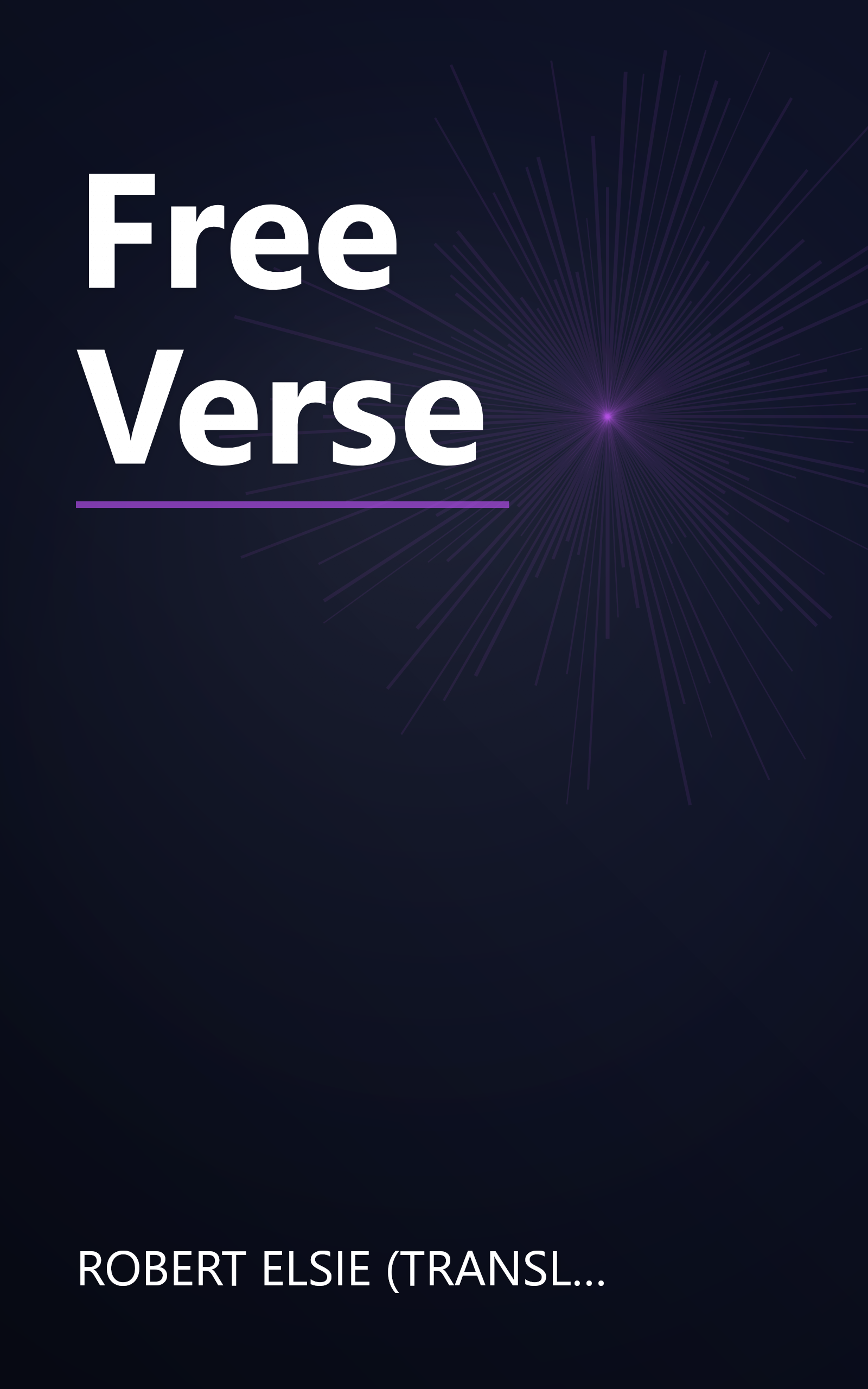 Free Verse book cover