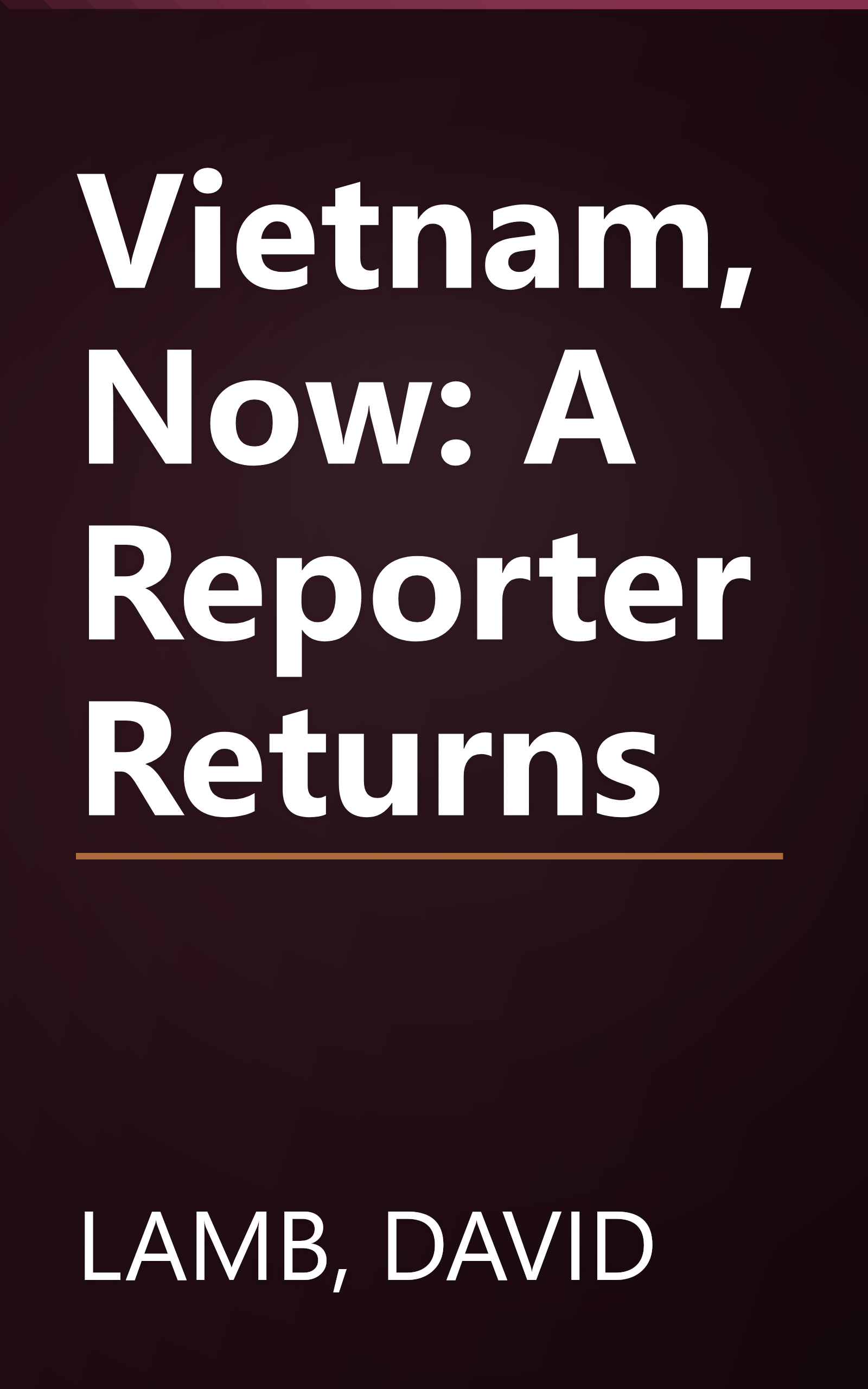 Vietnam, Now: A Reporter Returns book cover