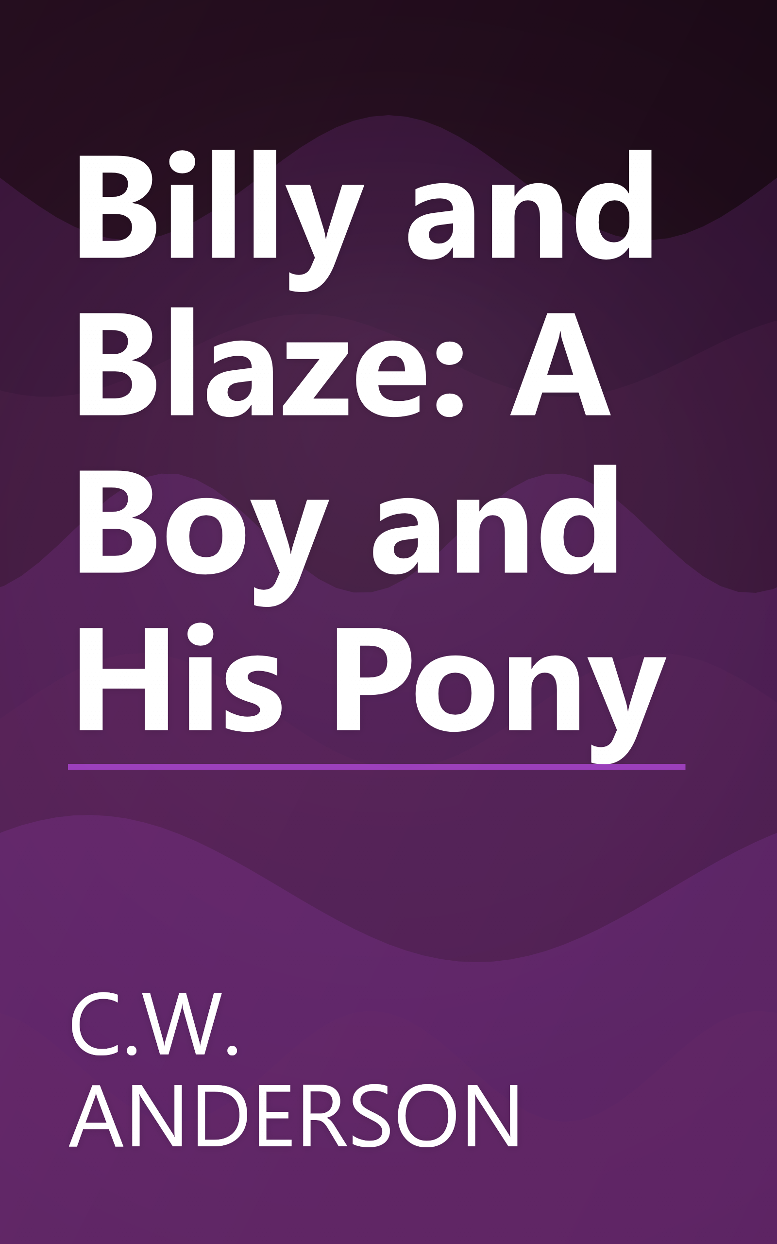Billy and Blaze: A Boy and His Pony book cover