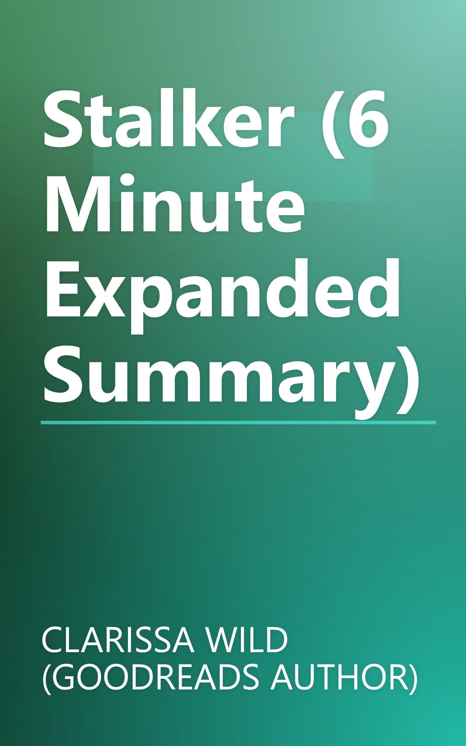 Stalker (6 Minute   Expanded Summary) book cover
