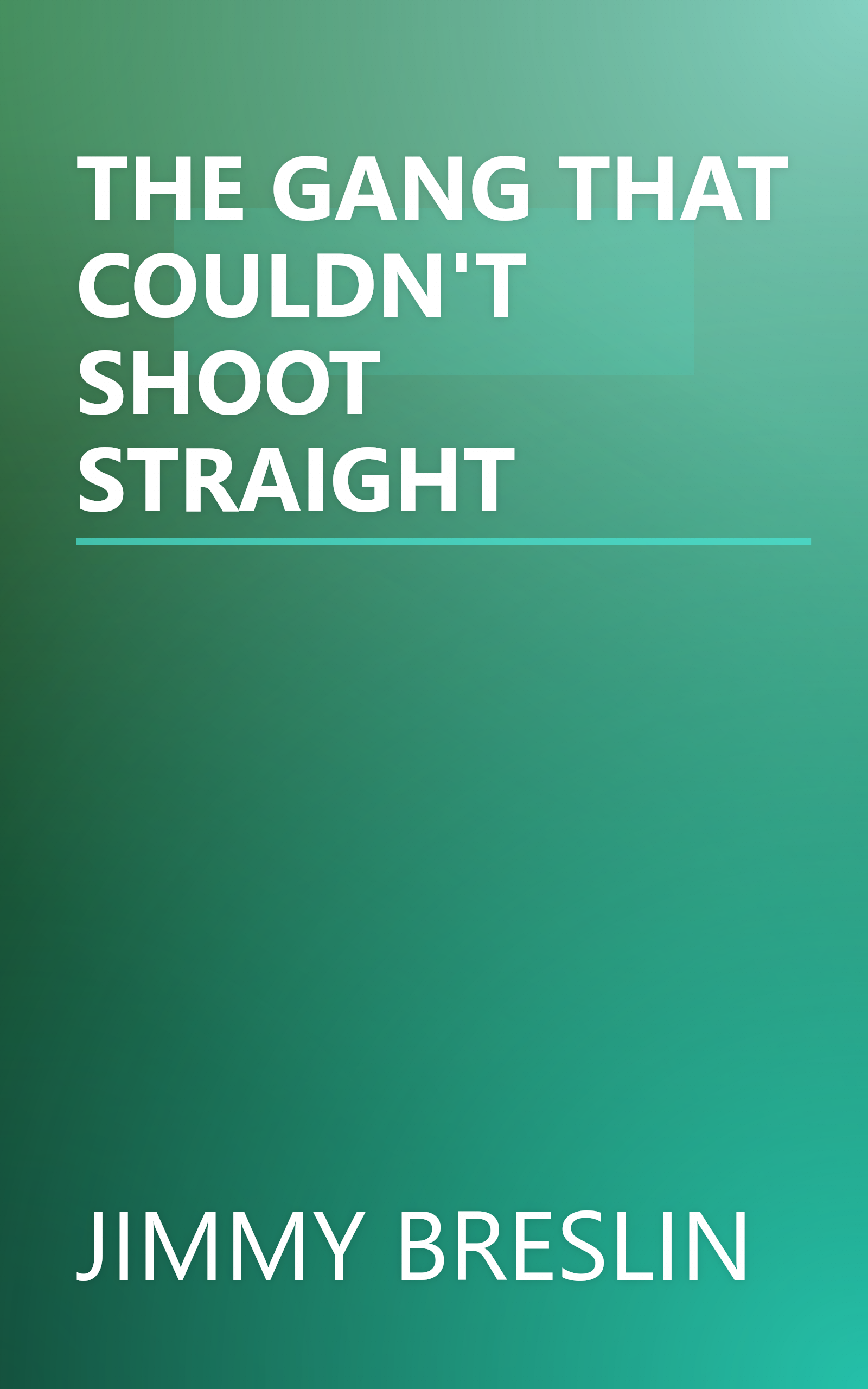 THE GANG THAT COULDN'T SHOOT STRAIGHT book cover