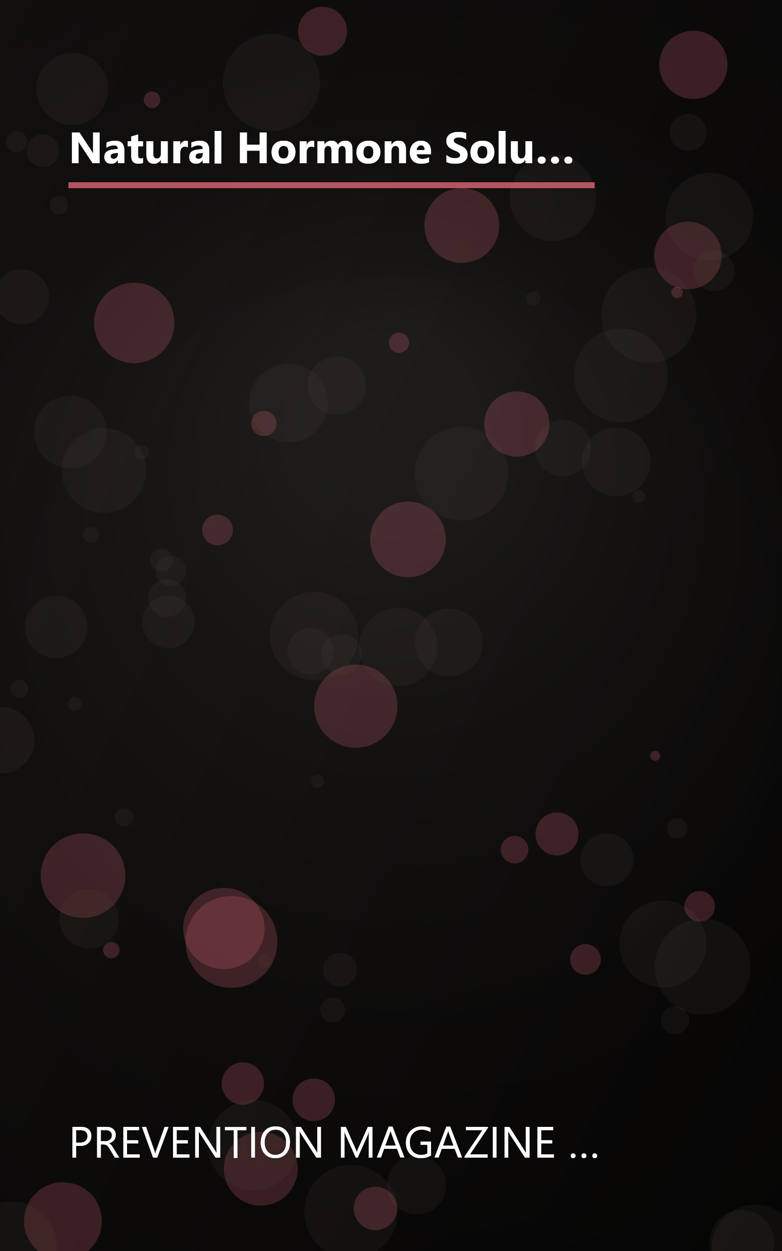 Natural Hormone Solutions: Secrets to Conquering Stress, Weight, Aging, Menopause, and More (Women's Edge Health Enhancement Guide) book cover