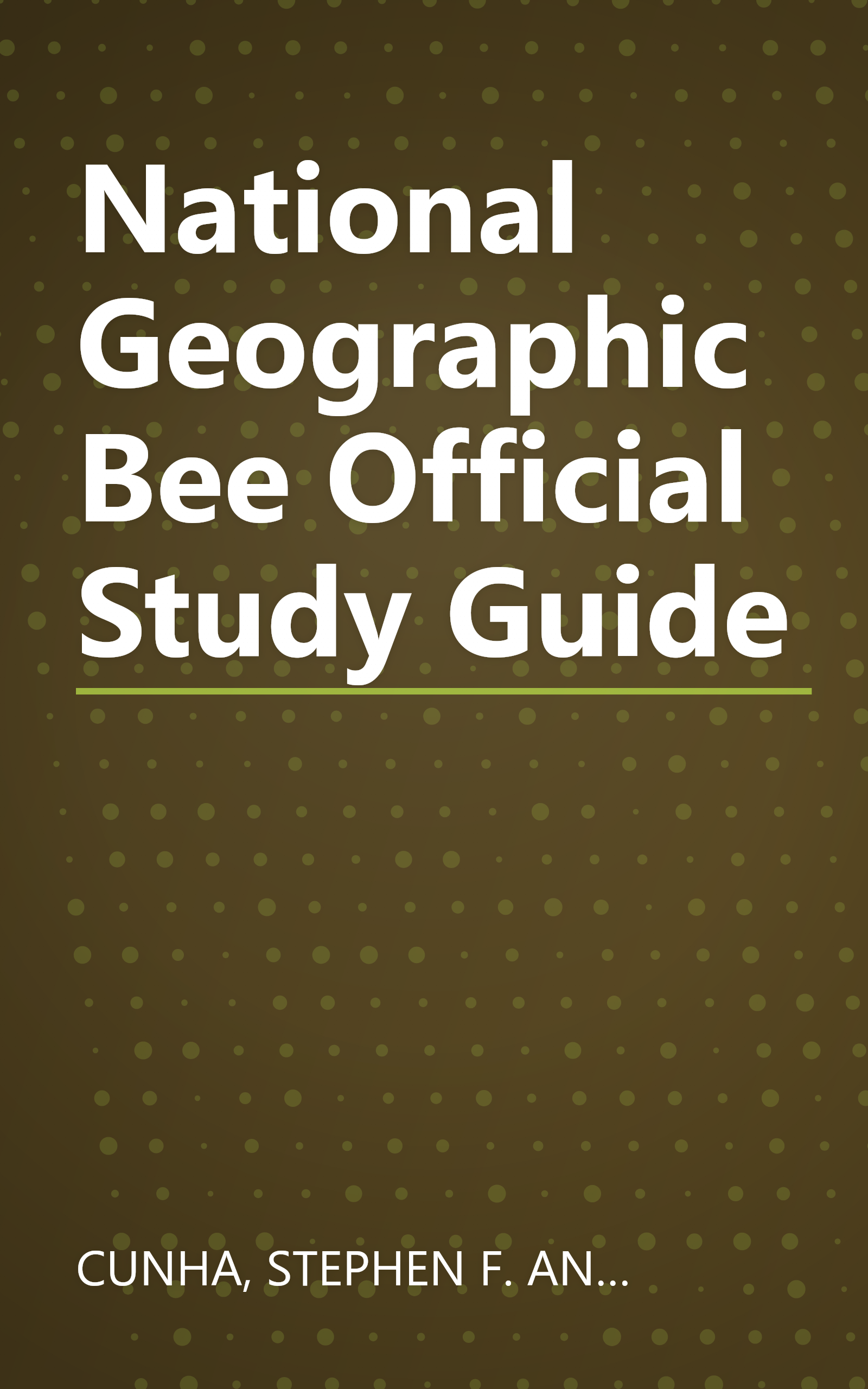 National Geographic Bee Official Study Guide book cover