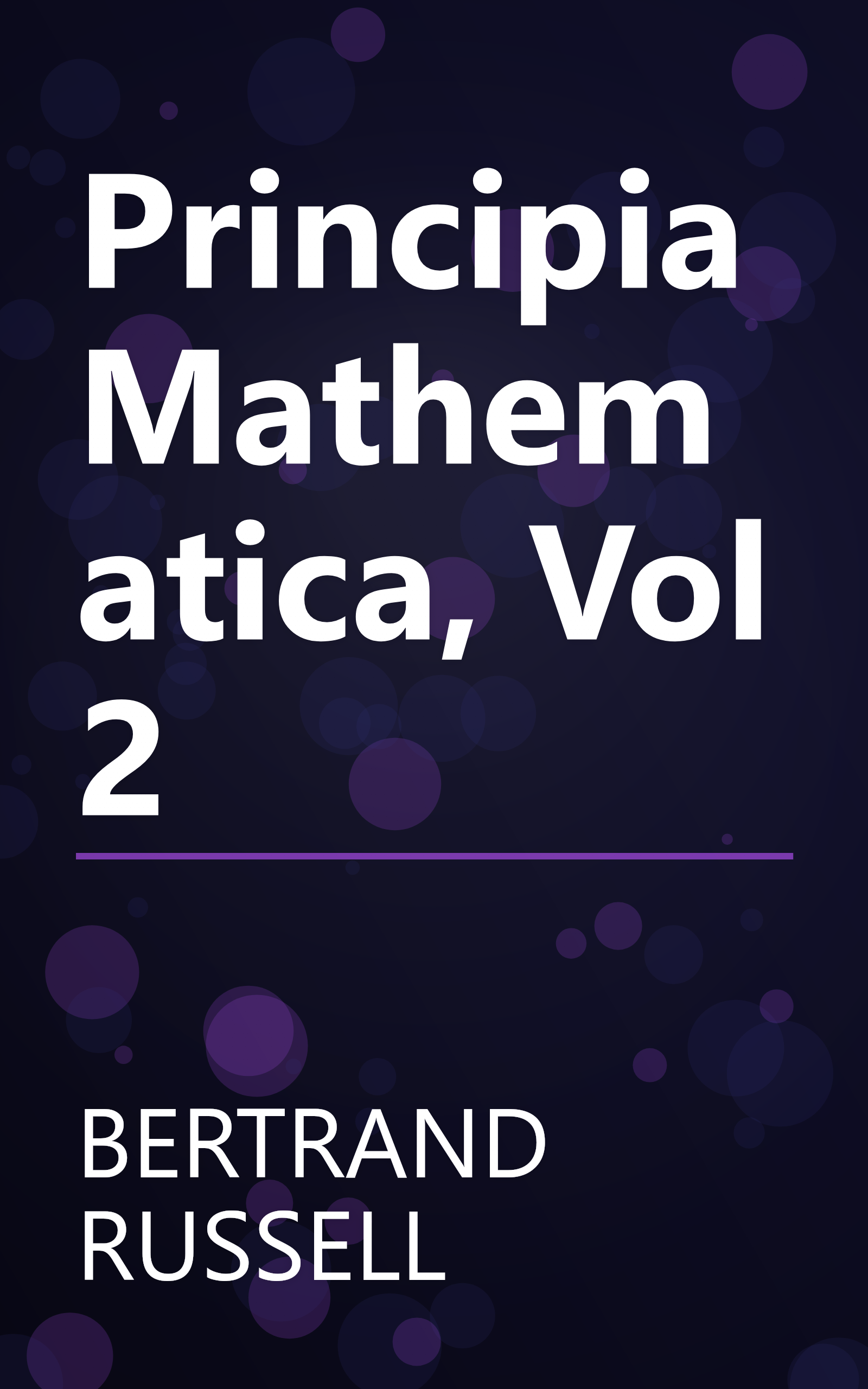 Principia Mathematica, Vol 2 book cover
