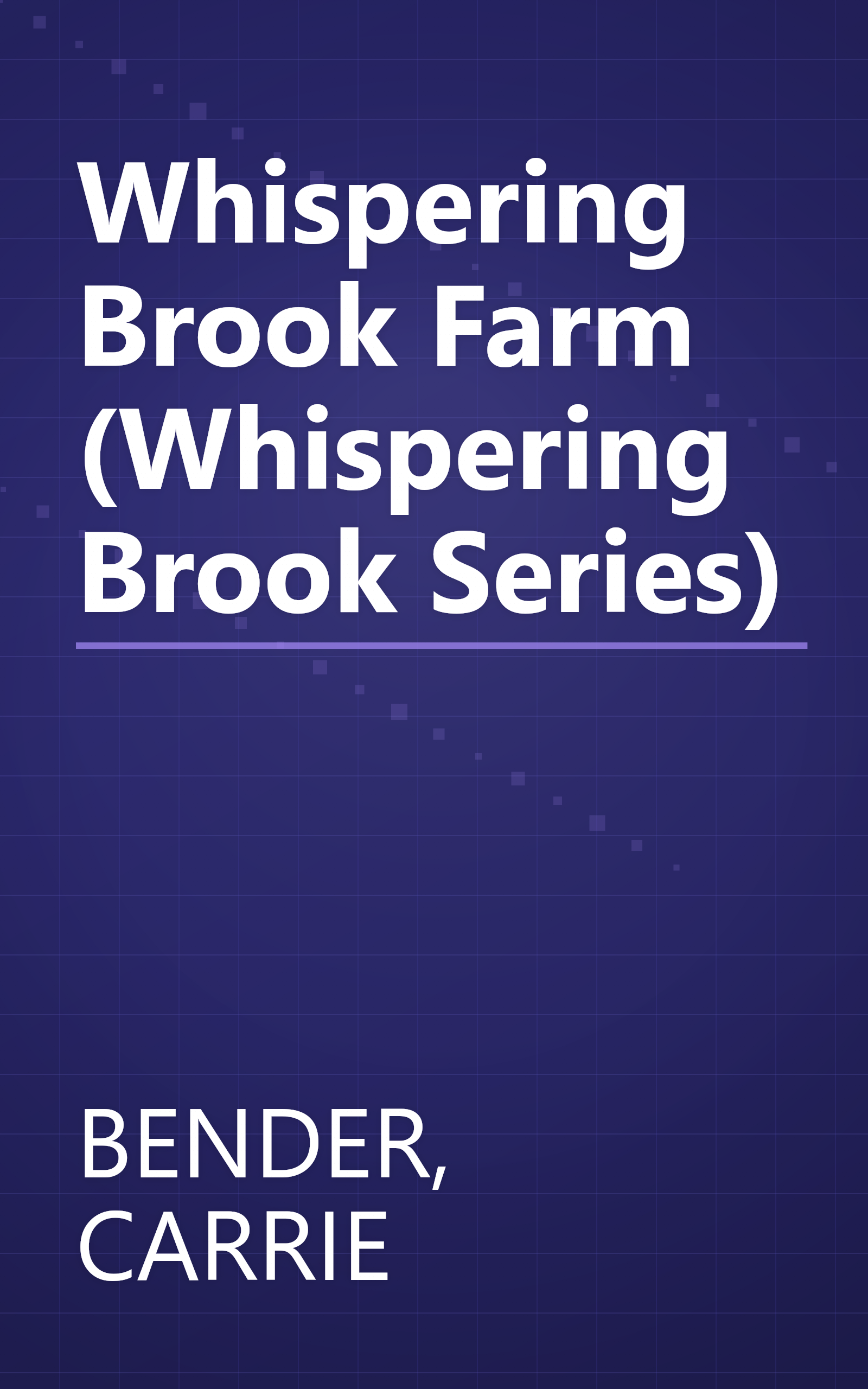 Whispering Brook Farm (Whispering Brook Series) book cover